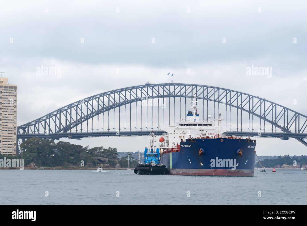 Oil tanker BW Bobcat with a capacity of 50,000 tonnes (DWT) of fuel is ...