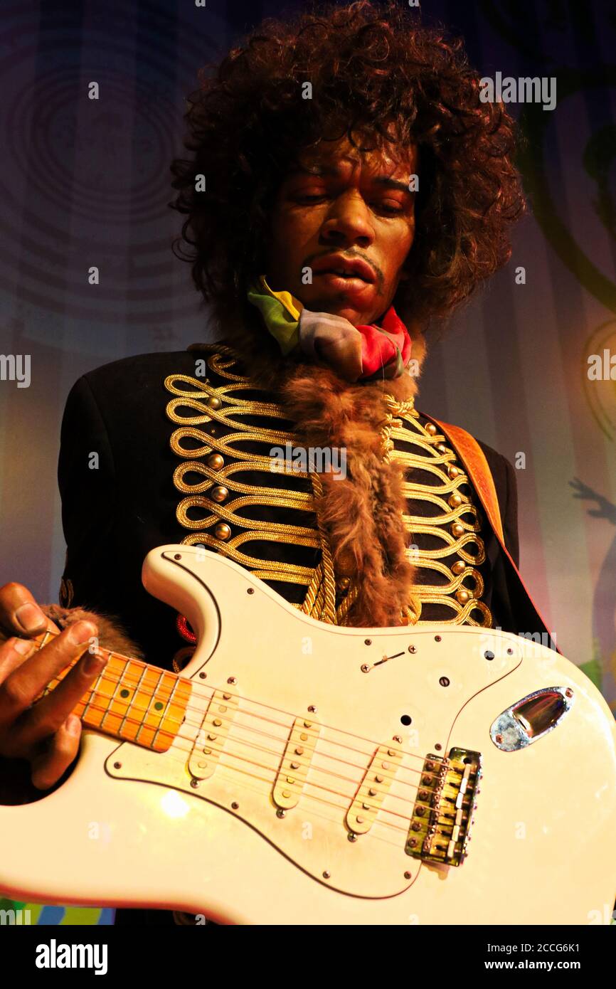 Jimi Hendrix as James Marshall Hendrix famous guitarlist, Madame ...