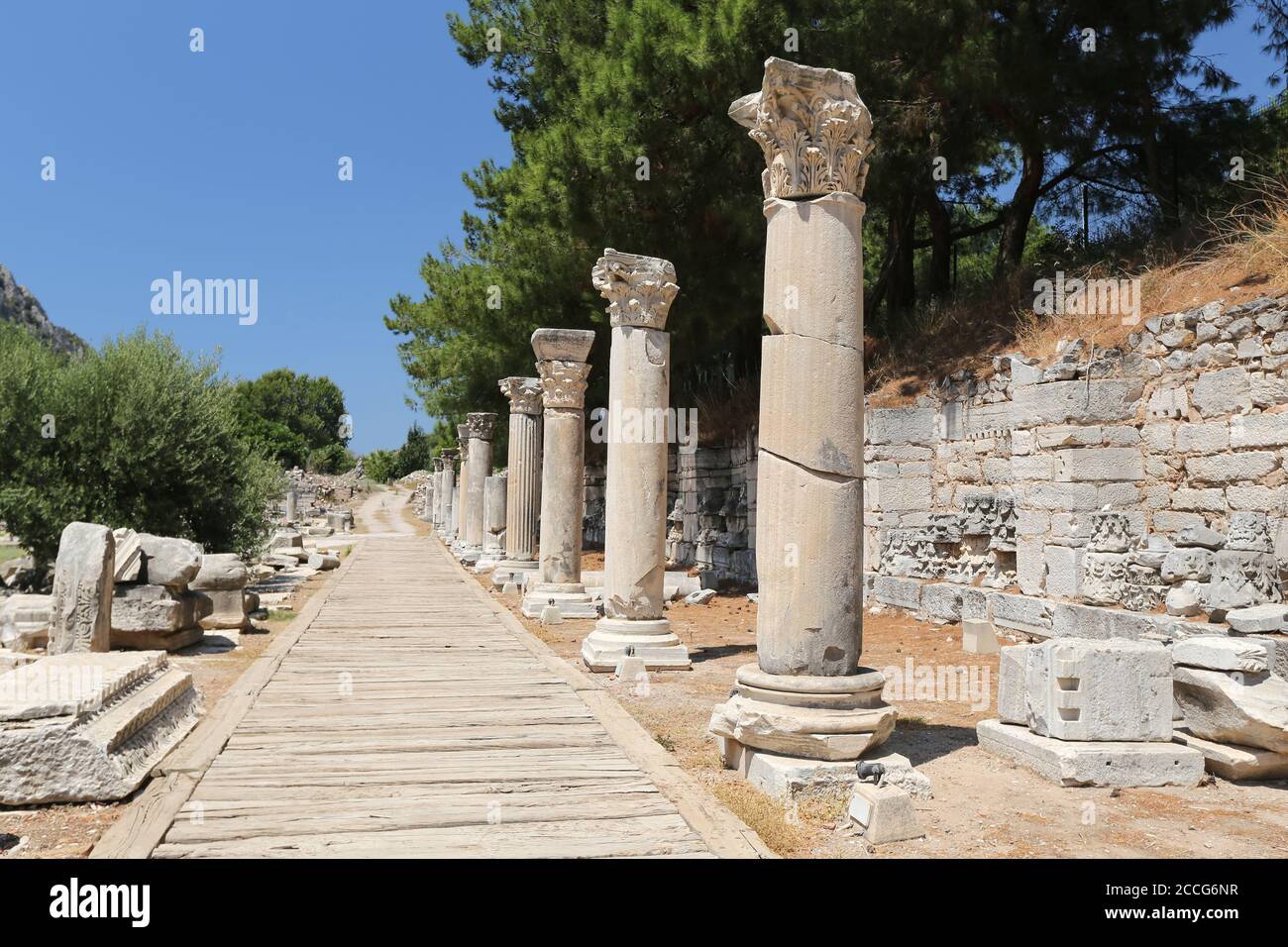 Ephesus Ancient City in Selcuk Town, Izmir City, Turkey Stock Photo - Alamy