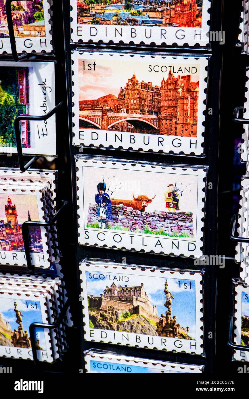 Edinburgh Scotlans 6th Aug 2020 Shops at the Royal Mile. The Royal Mile ...