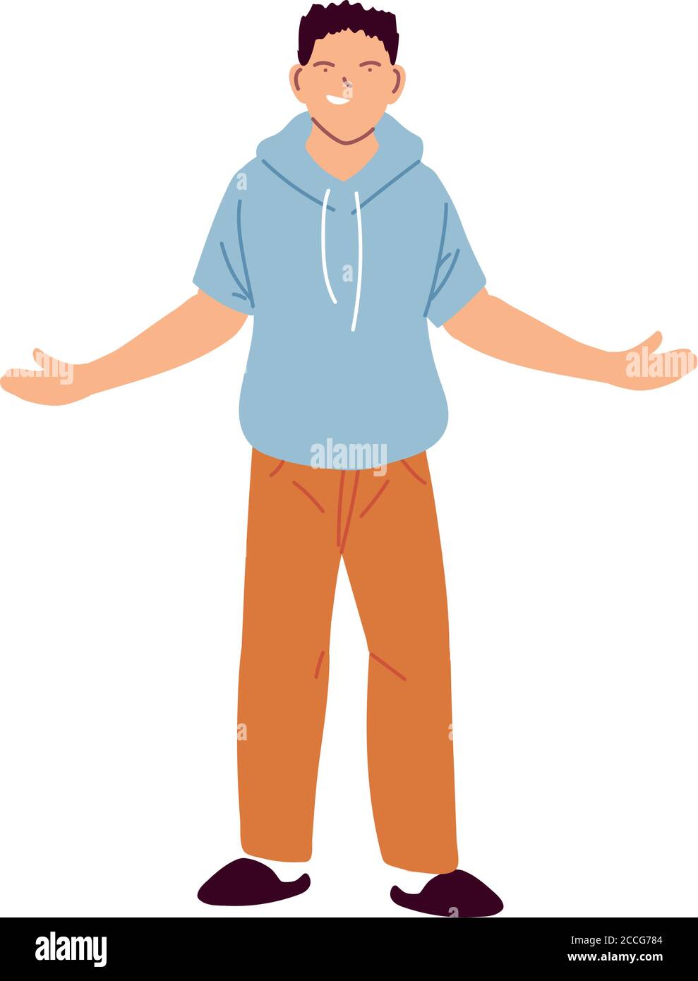 man cartoon with pullover design, Boy male person people human social ...