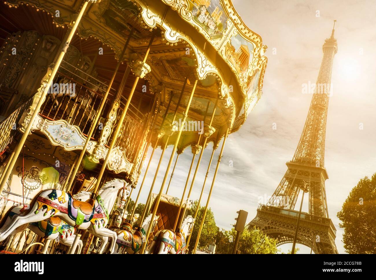 Vintage carousel roundabout hi-res stock photography and images - Alamy