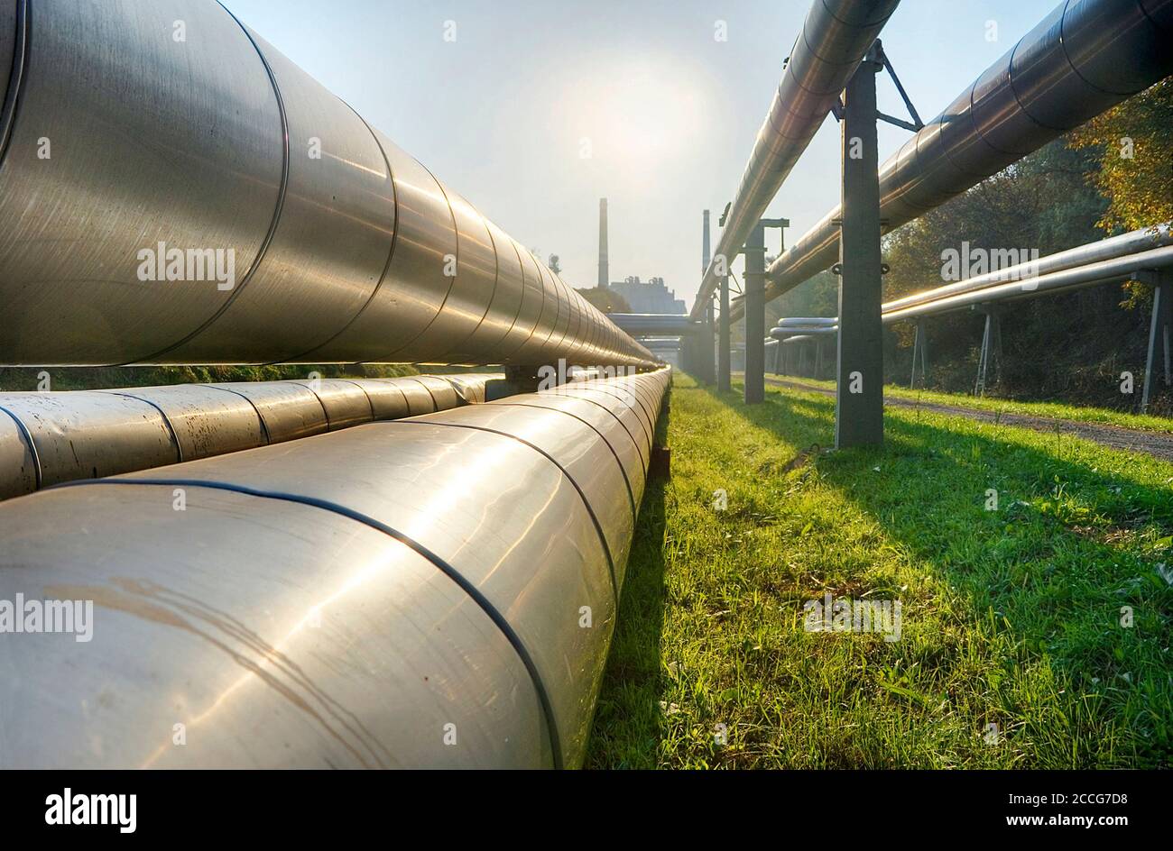 Power plant with tubes Stock Photo - Alamy