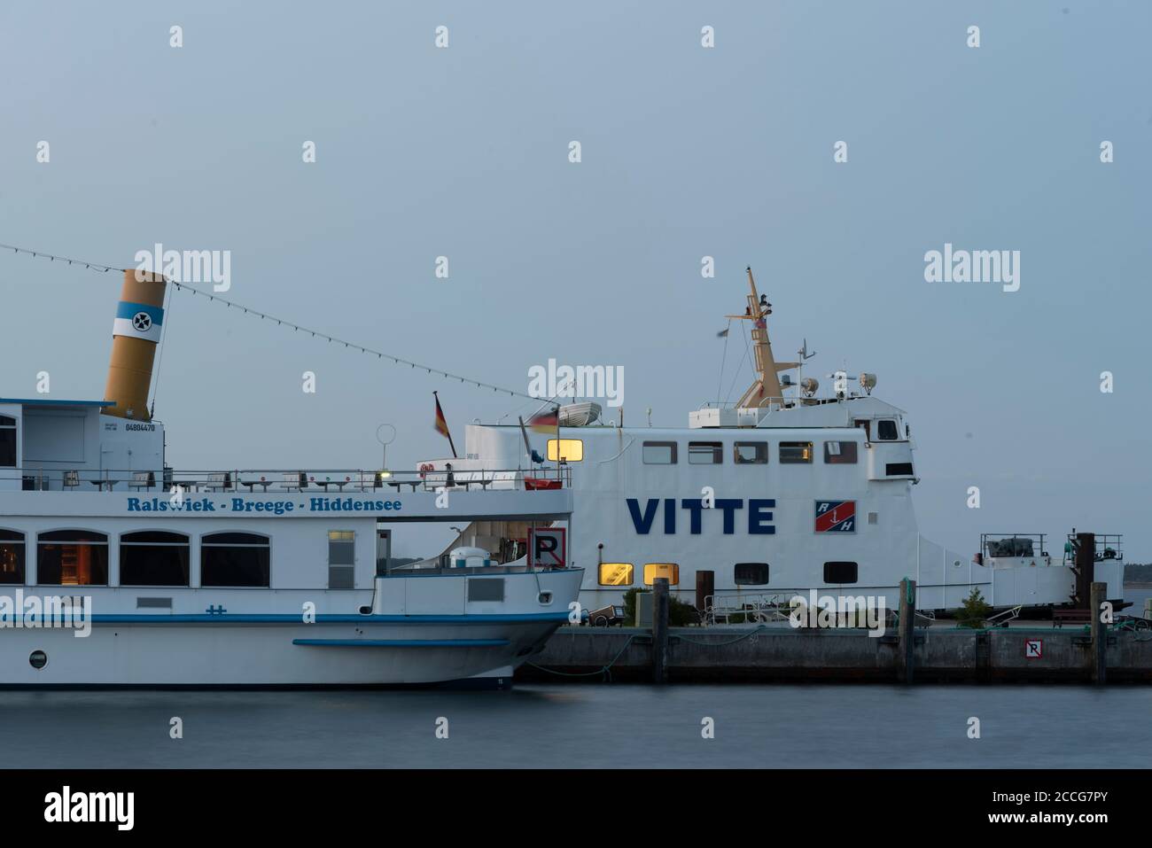 Vitte ferry and excursion boat ralswieck breege hiddensee hi-res stock ...