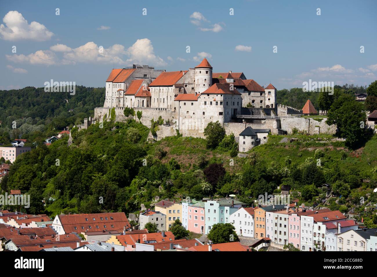 Burghausen Castle longest castle in the world Stock Photo - Alamy