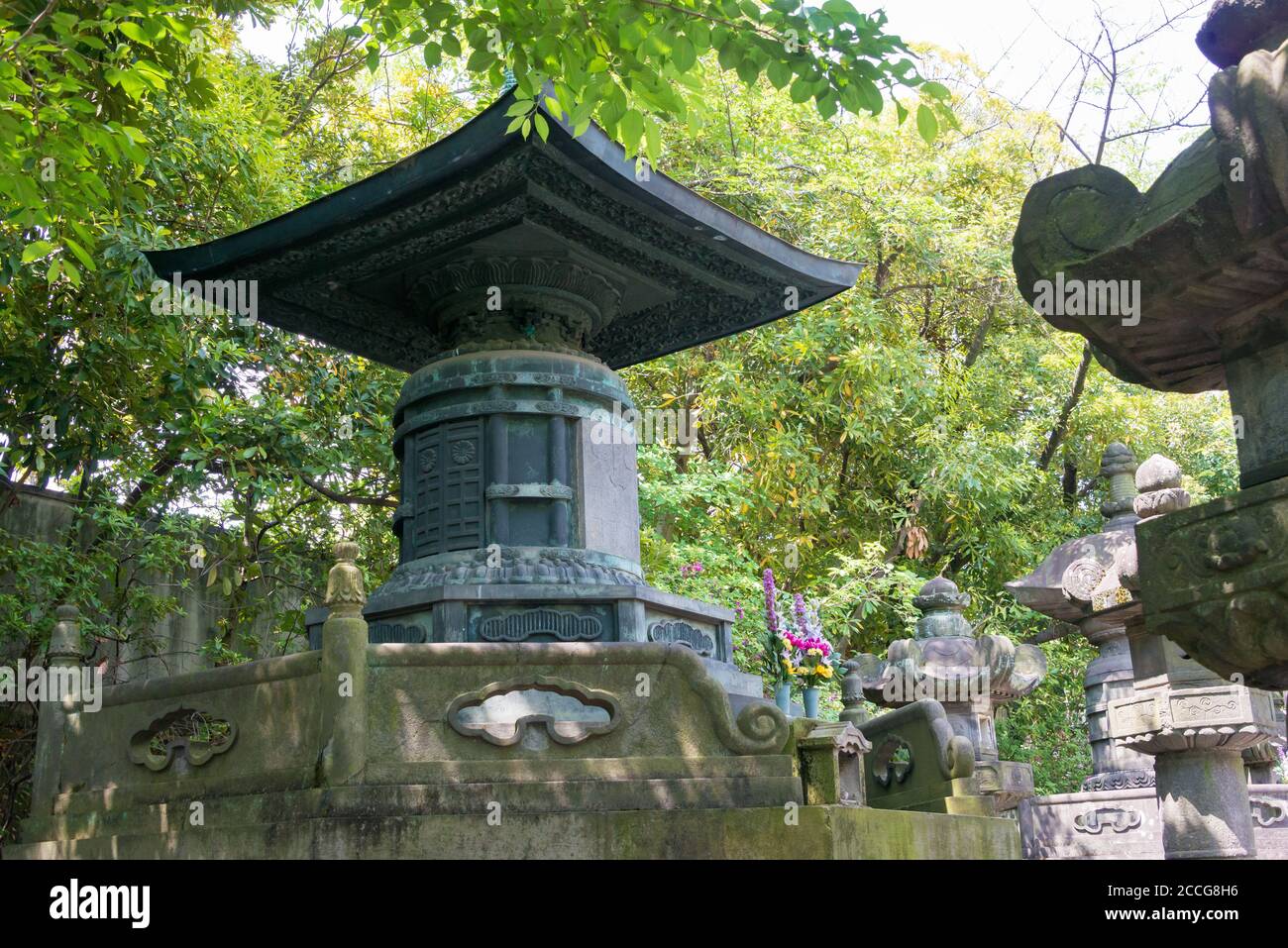 Tokyo, Japan - Tomb of Princess Kazunomiya (1846-1877) at Mausoleum of ...
