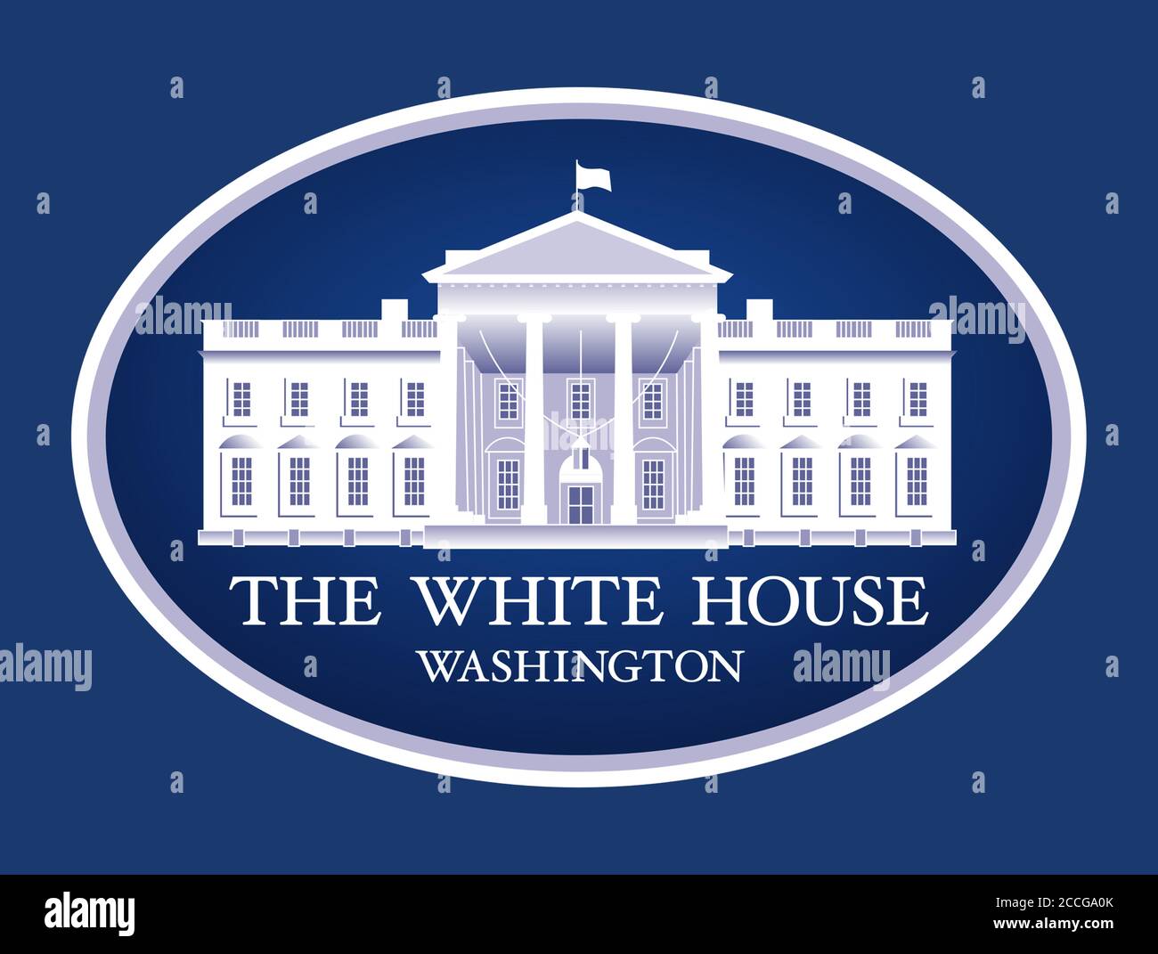 White House logo Stock Photo - Alamy