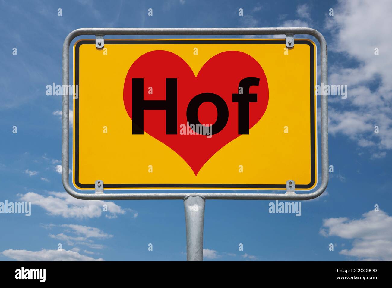 Hof eingang schild hi-res stock photography and images - Alamy