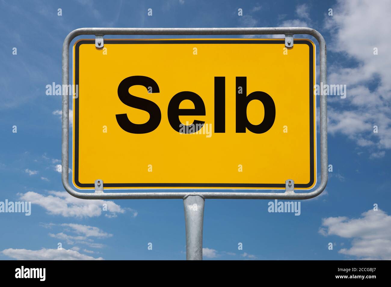 Ortstafel Selb, Bayern, Deutschland | Place name sign Selb, Bavaria ...