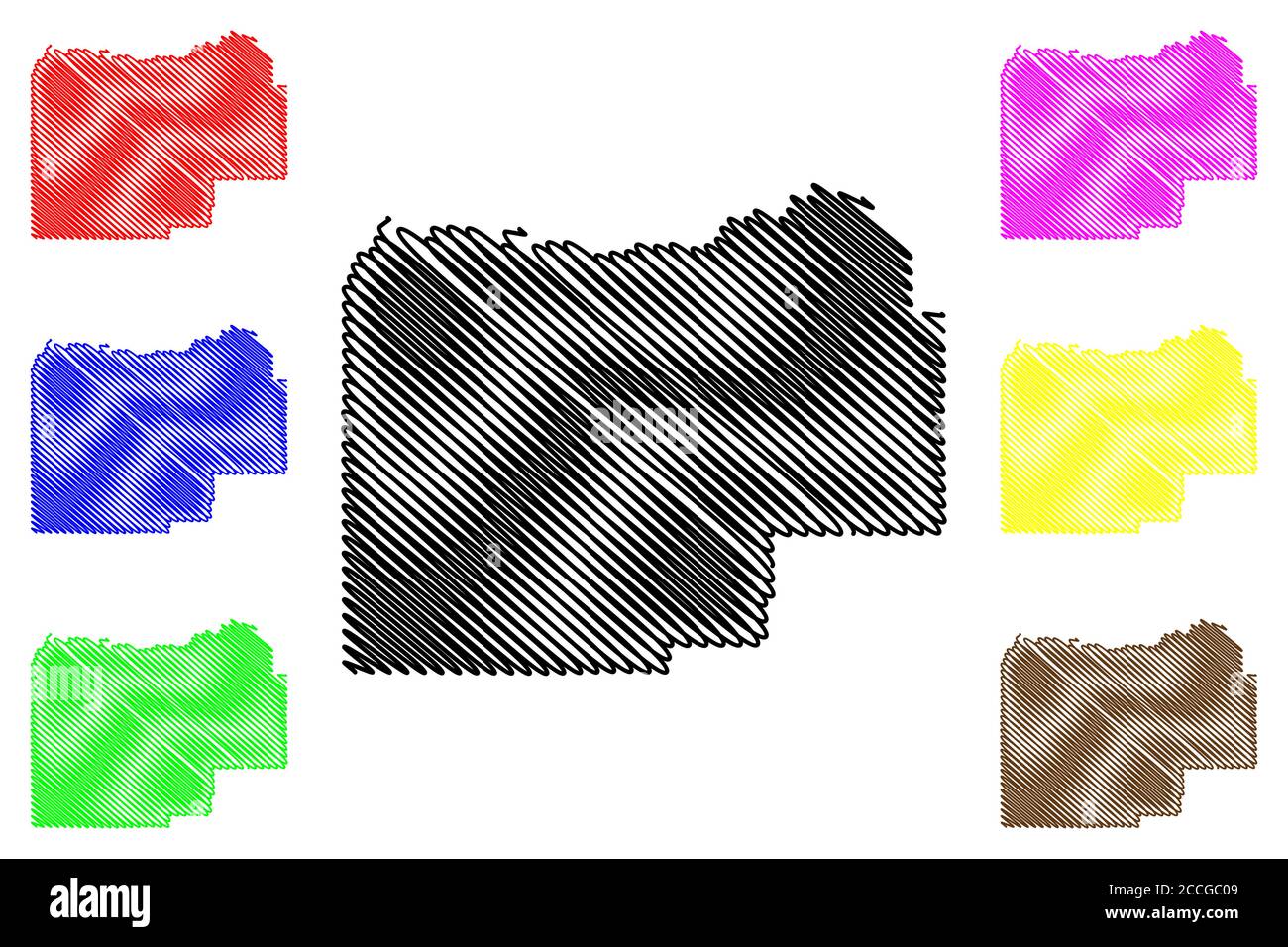 Map of menard Stock Vector Images - Alamy