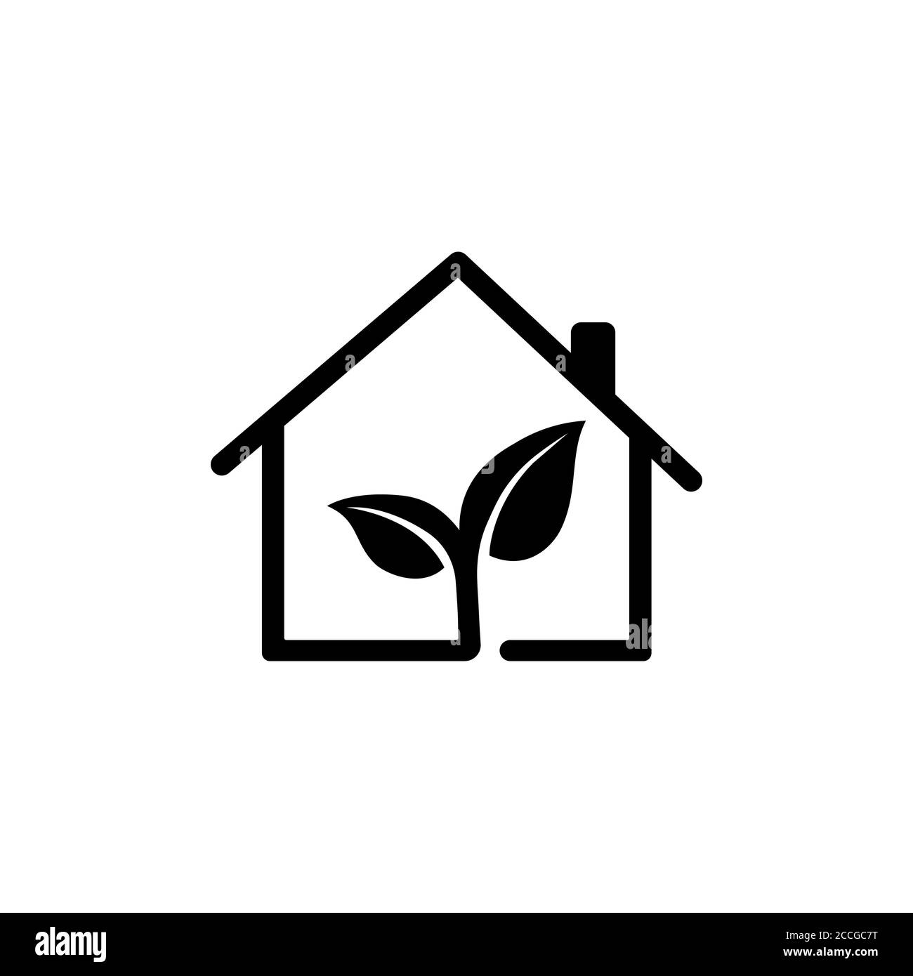 Eco house icon. Ecology concept. Vector on isolated white background ...