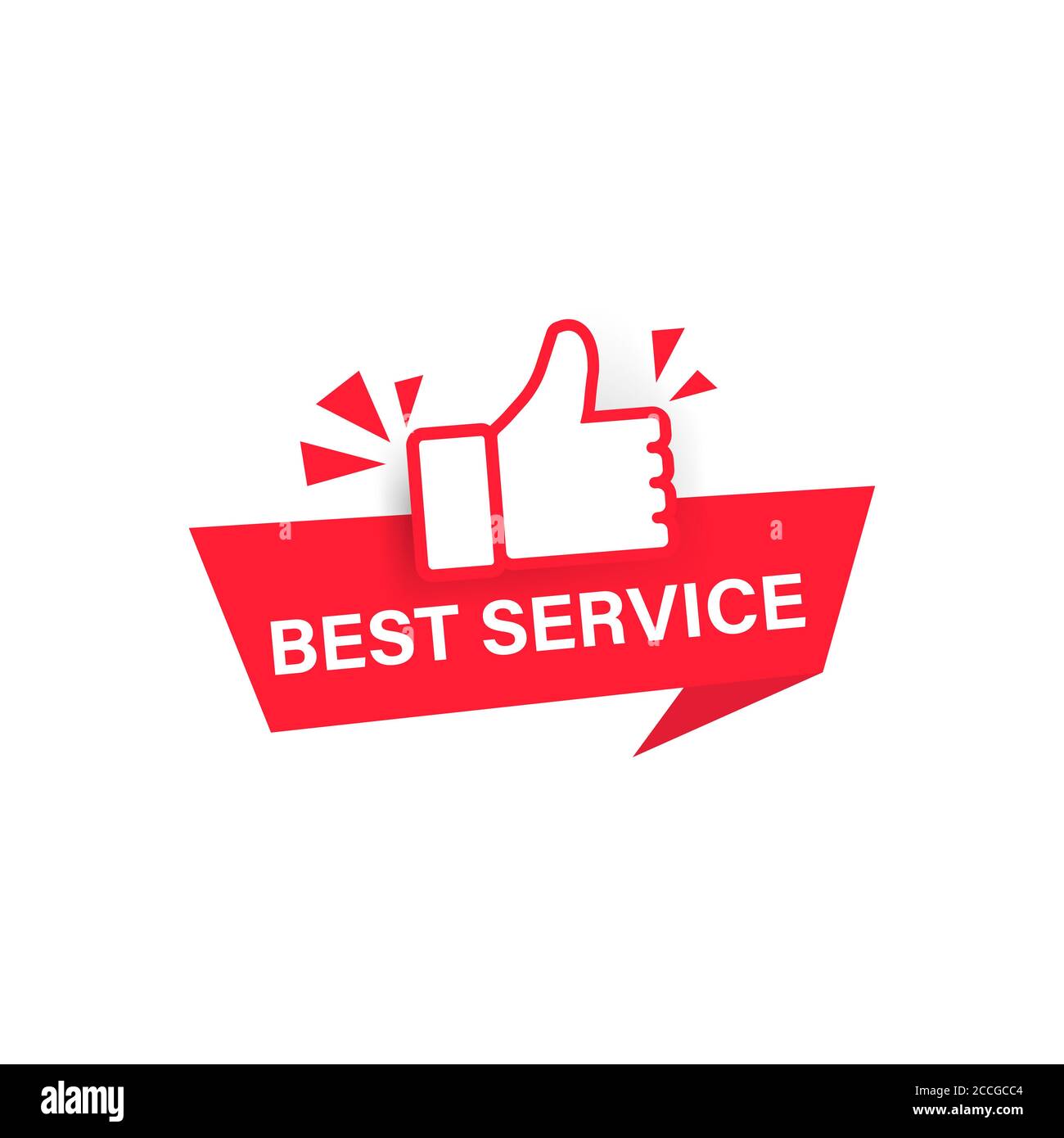 Best service label. Vector on isolated white background. EPS 10 Stock ...