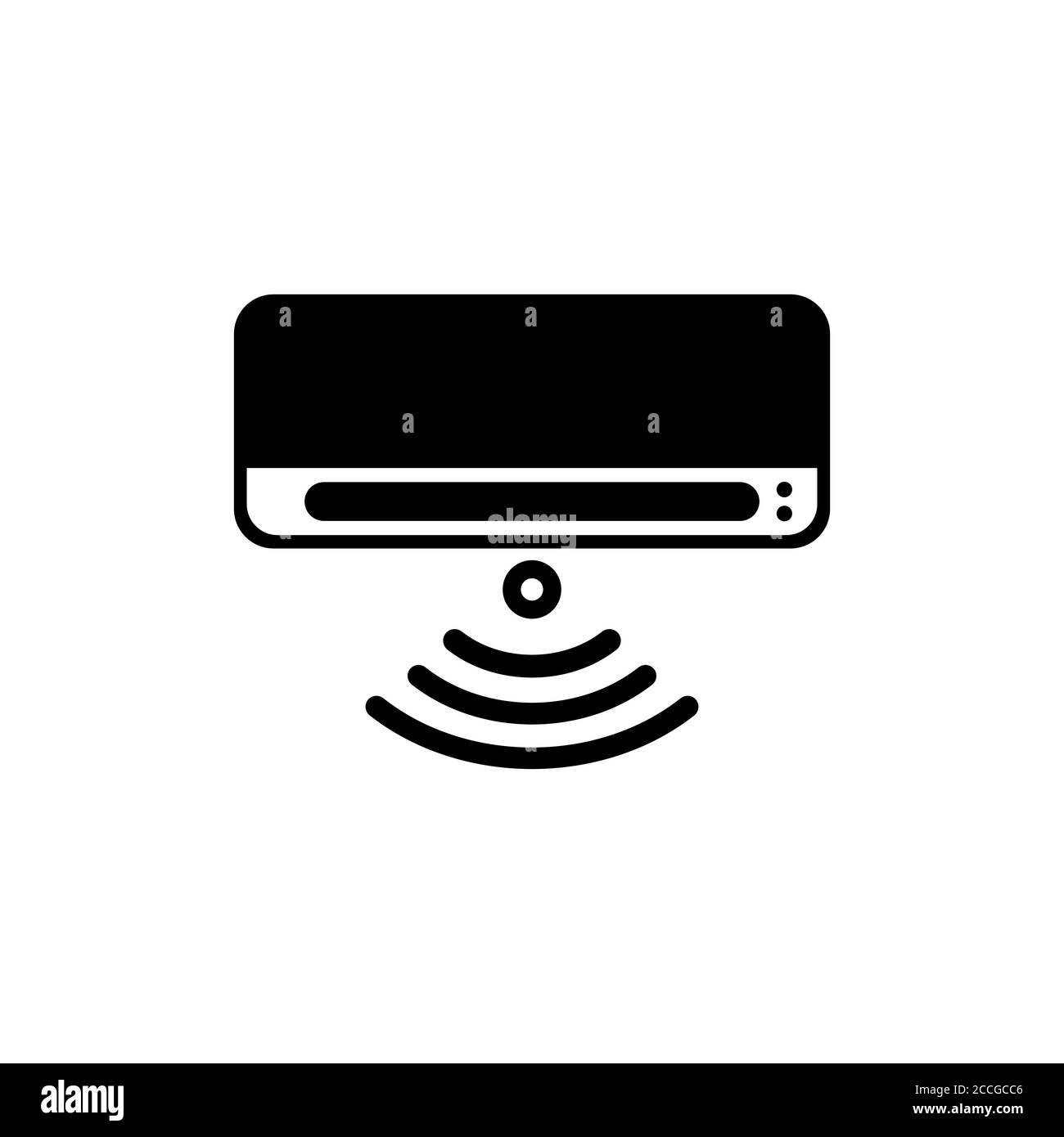 Smart air conditioner icon. Vector on isolated white background. EPS 10 ...