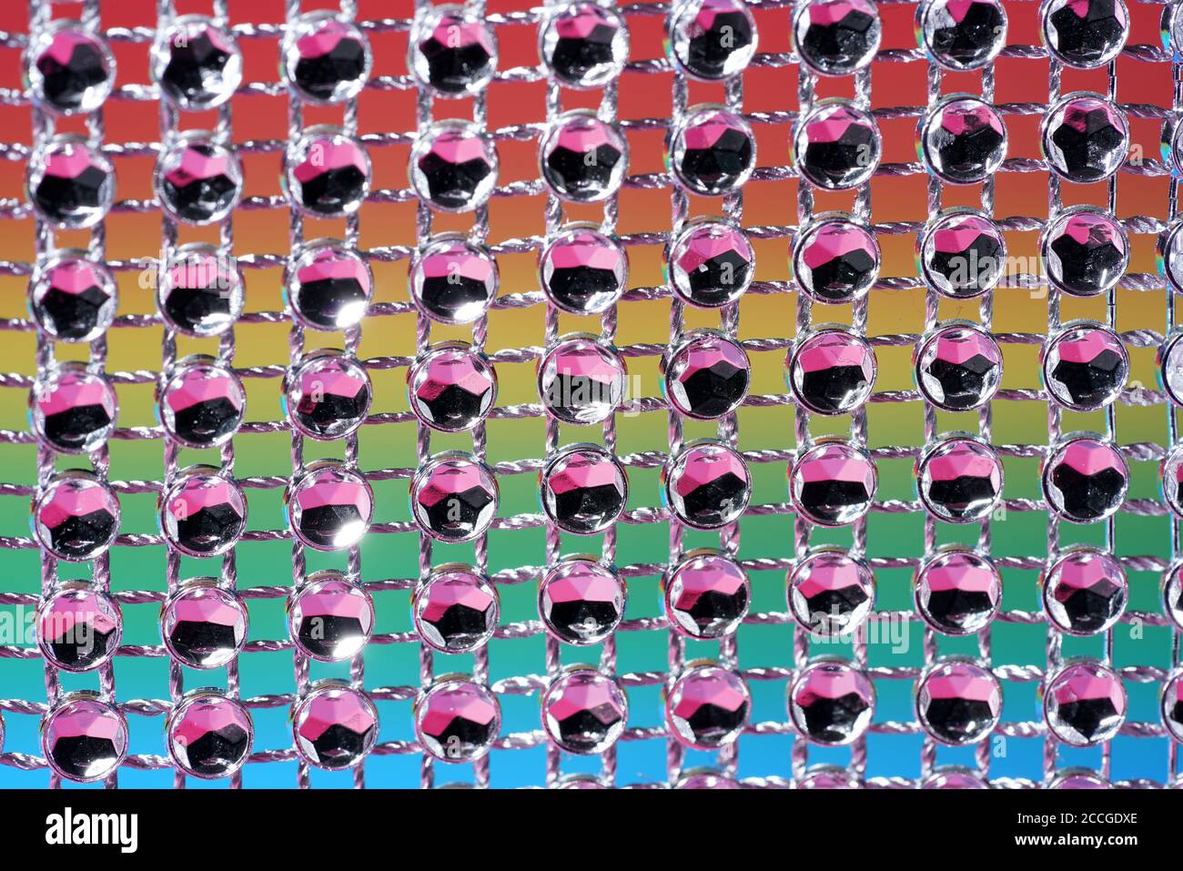 Thread and bead colorful craft texture Stock Photo - Alamy