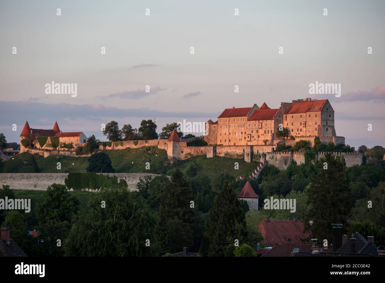 Burghausen Castle, longest castle in the world Stock Photo - Alamy
