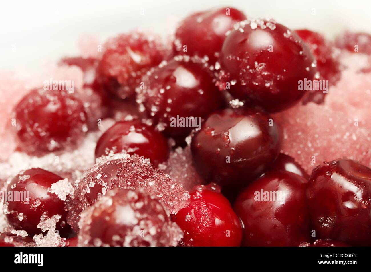 Preparing organic cherry jam. Sweet homemade black cherry jam Stock ...