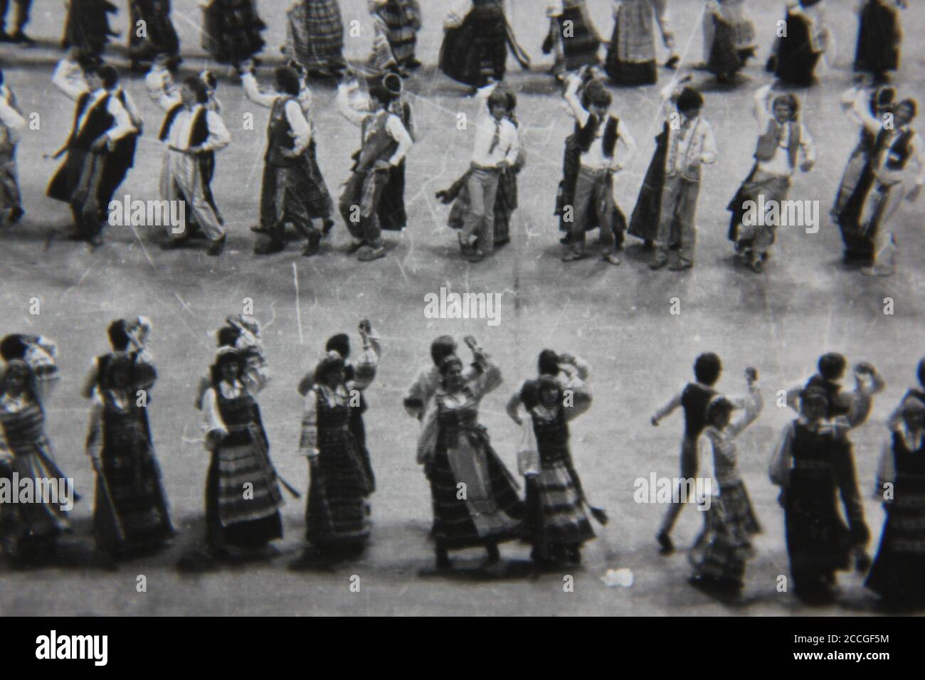 Fine 1970s black and white photography of an Eastern European ethnic ...