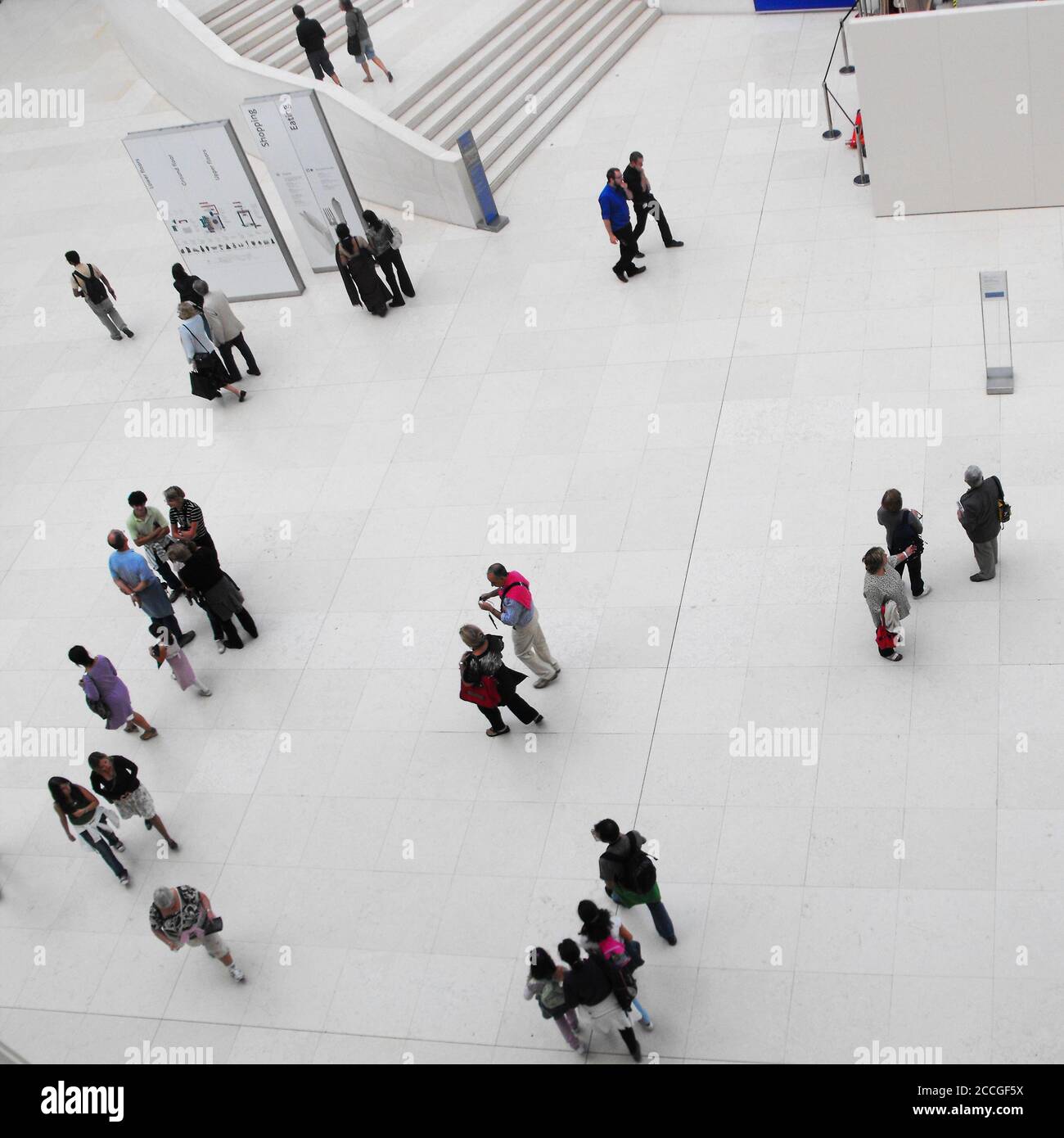 London, UK - August 25th 2009 - British Museum Foyer with crowd of ...