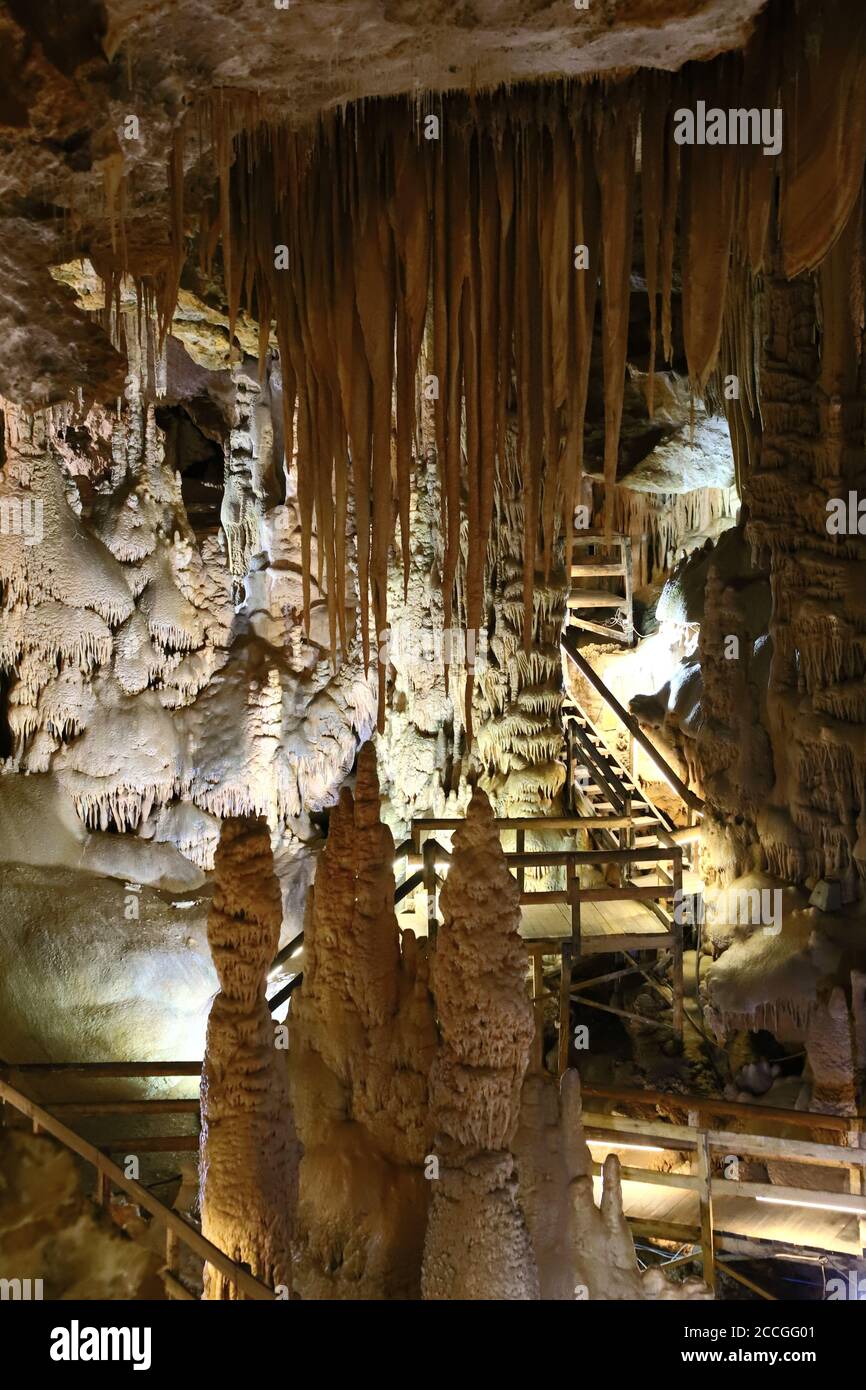 Gumushane, Turkey - 29 july 2020: Karaca Cave, 147 million years old ...