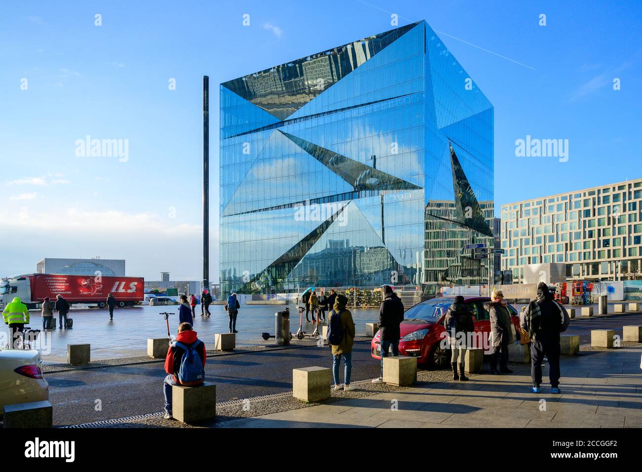 Germany, Berlin, Cube Berlin at the central station Stock Photo - Alamy