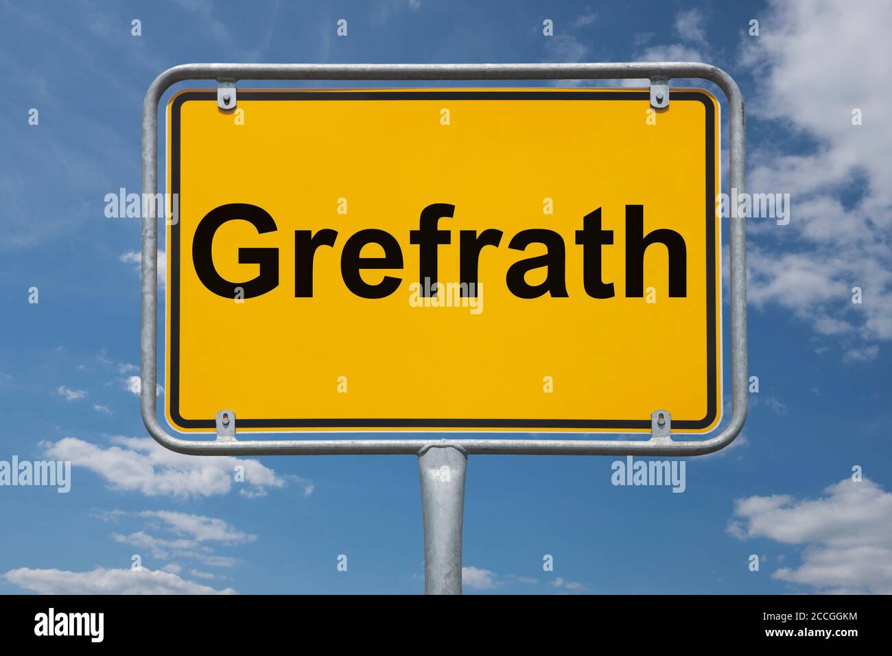 Ortstafel Grefrath, Nordrhein-Westfalen, Deutschland | Place name sign ...