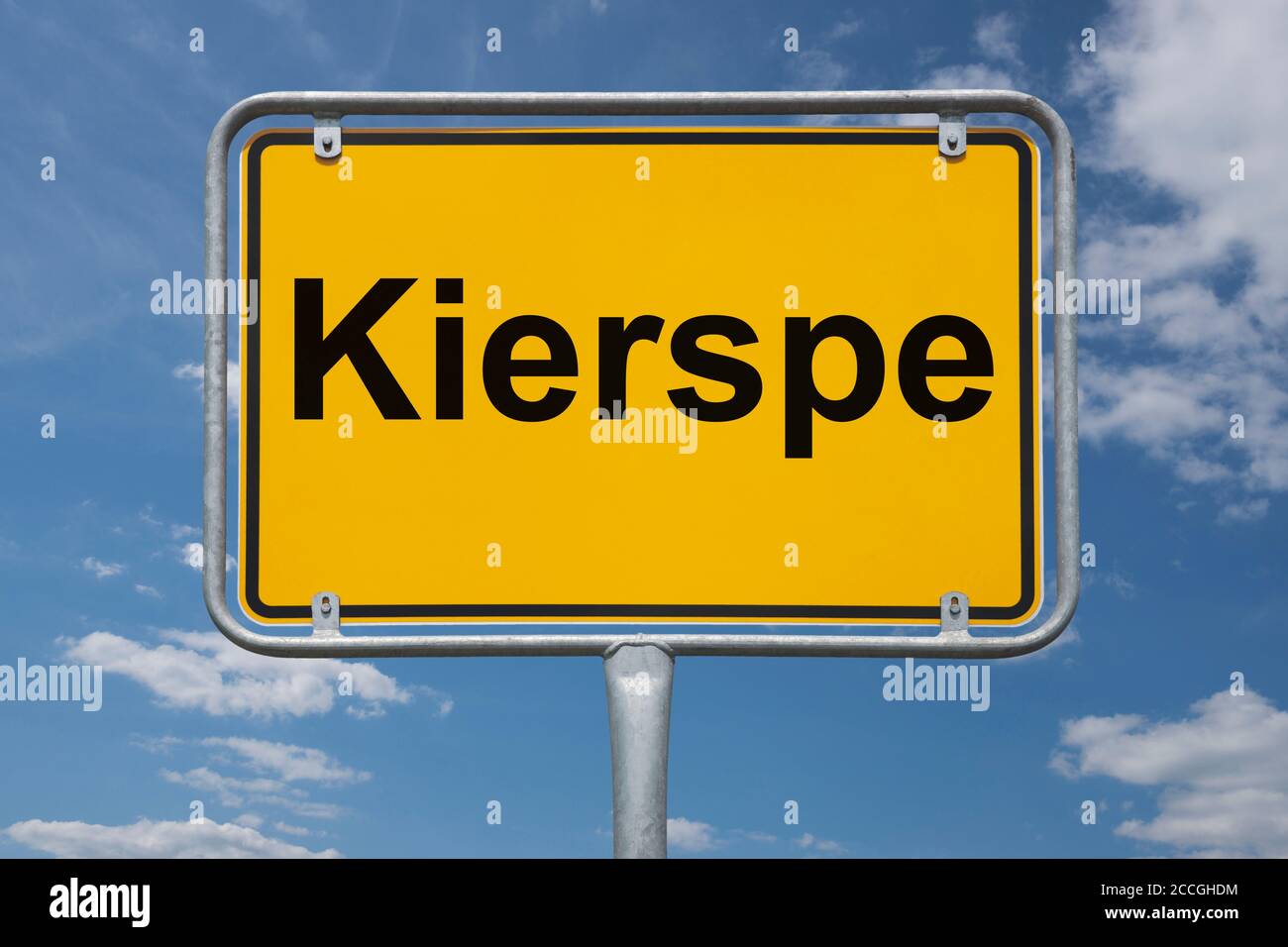 Ortstafel Kierspe, Nordrhein-Westfalen, Deutschland | Place name sign ...
