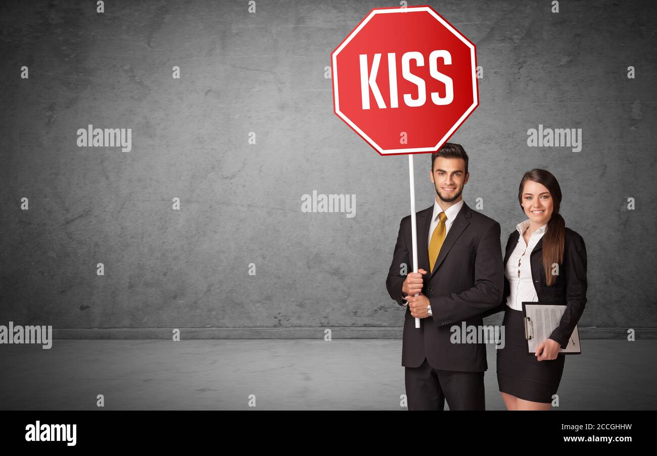 Stop And Kiss Sign High Resolution Stock Photography and Images - Alamy