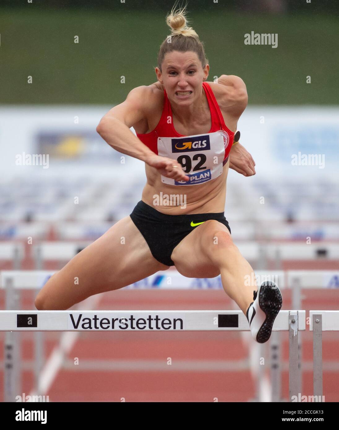 Heptathlon women 100m hurdles hi-res stock photography and images - Alamy