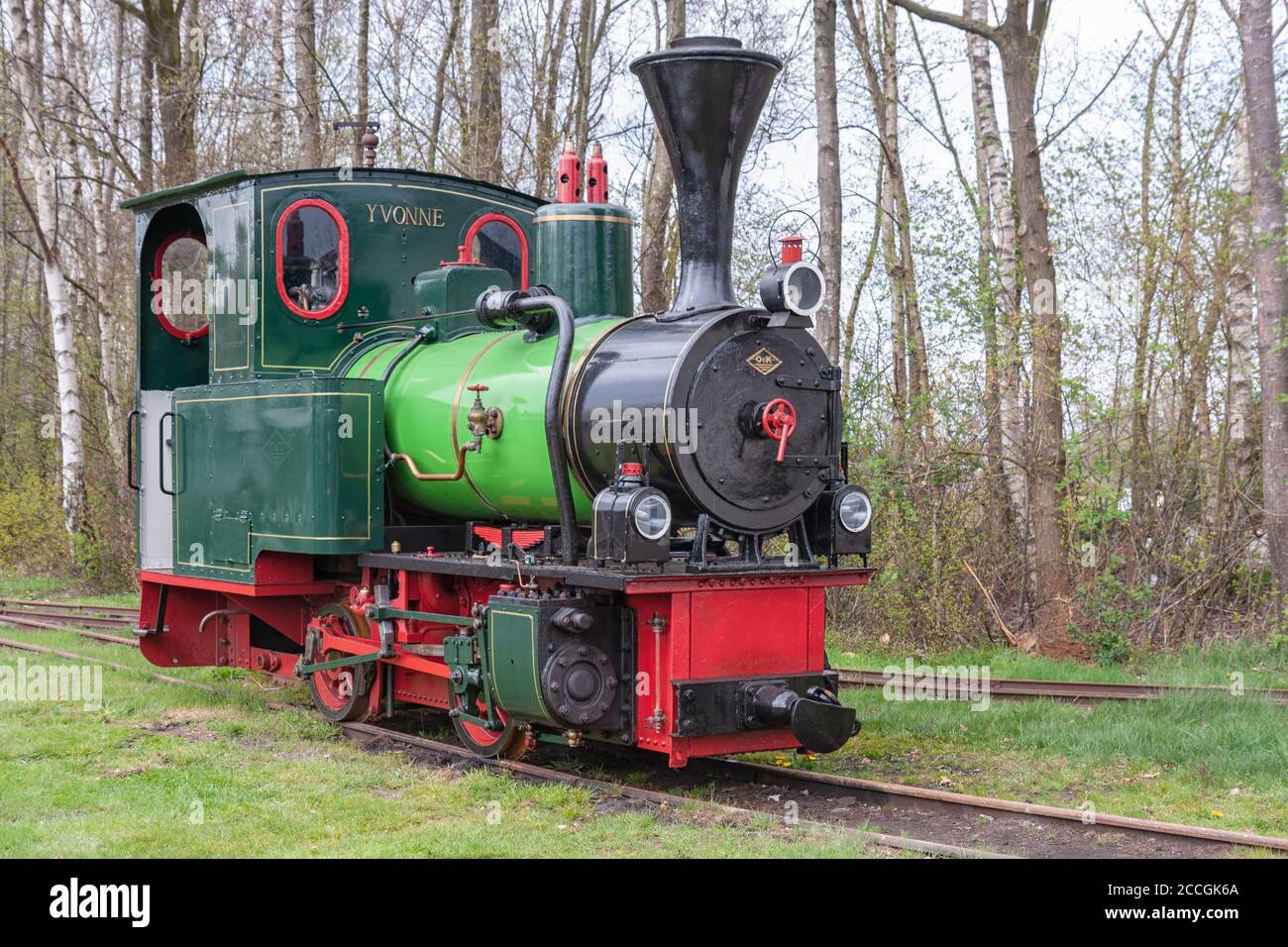 Historic steam locomotive used for exploration of Dutch moorland Stock ...
