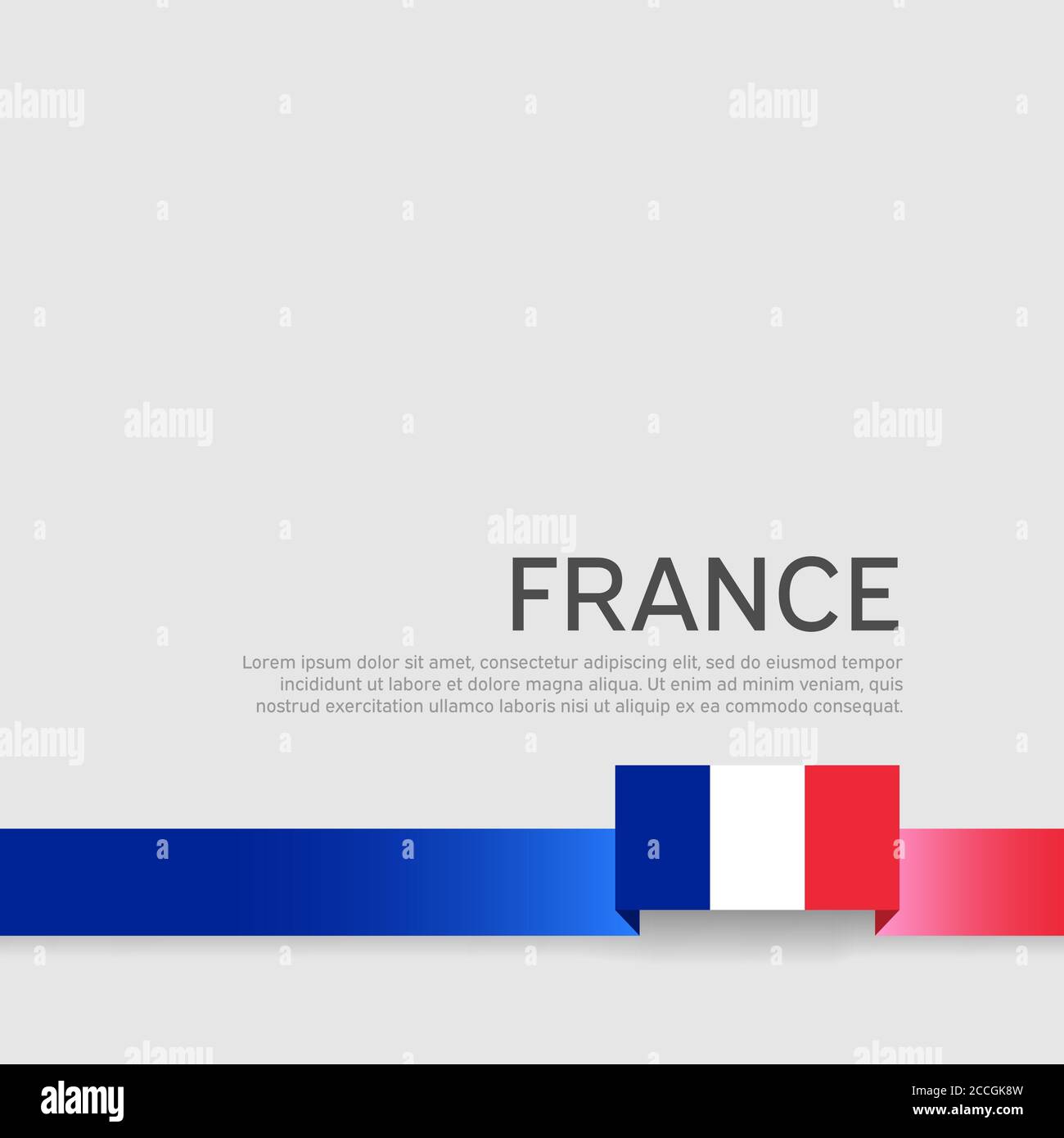 French Flag Ribbon