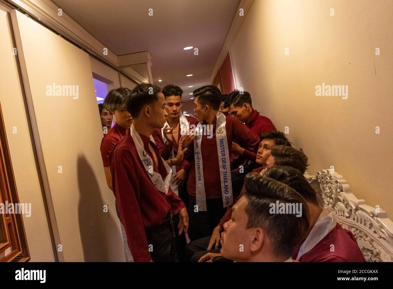 Bangkok, Bangkok, Thailand. 22nd Aug, 2020. Dozens of deaf beauty ...