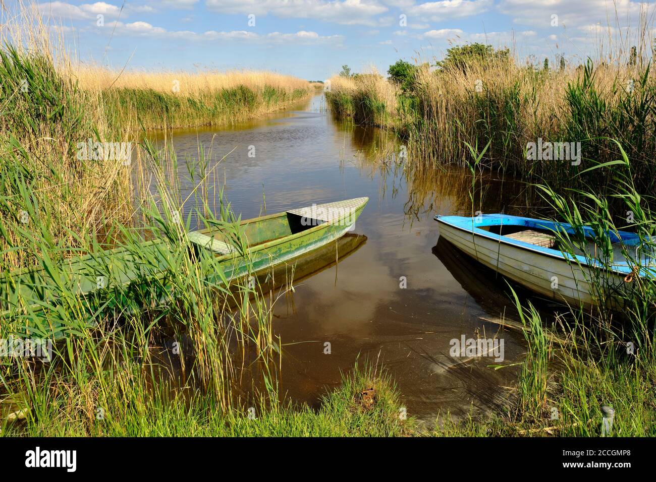 On Lake Neusiedl near Mörbisch am See, Burgenland, Austria Stock Photo ...