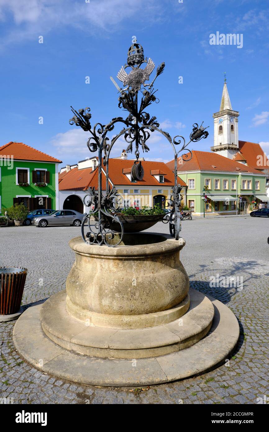 Historic old town of Rust on Lake Neusiedl, Burgenland, Austria Stock ...