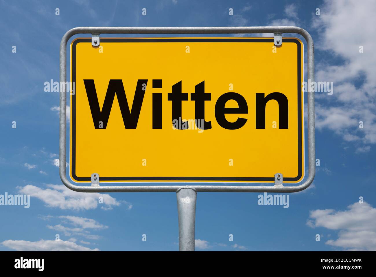 Ortstafel Witten, Nordrhein-Westfalen, Deutschland | Place name sign ...