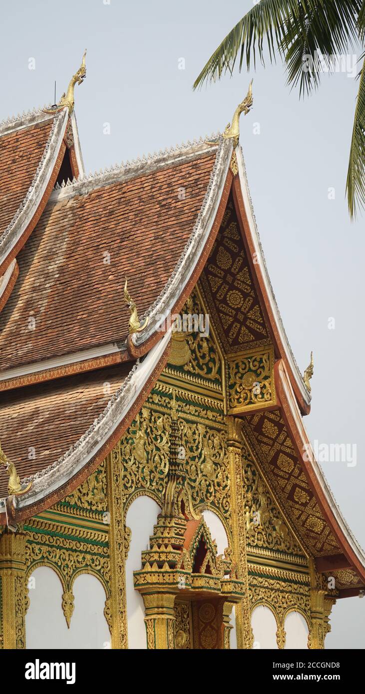 Temple Pagoda shrine near Pha Tang town in Laos Stock Photo - Alamy