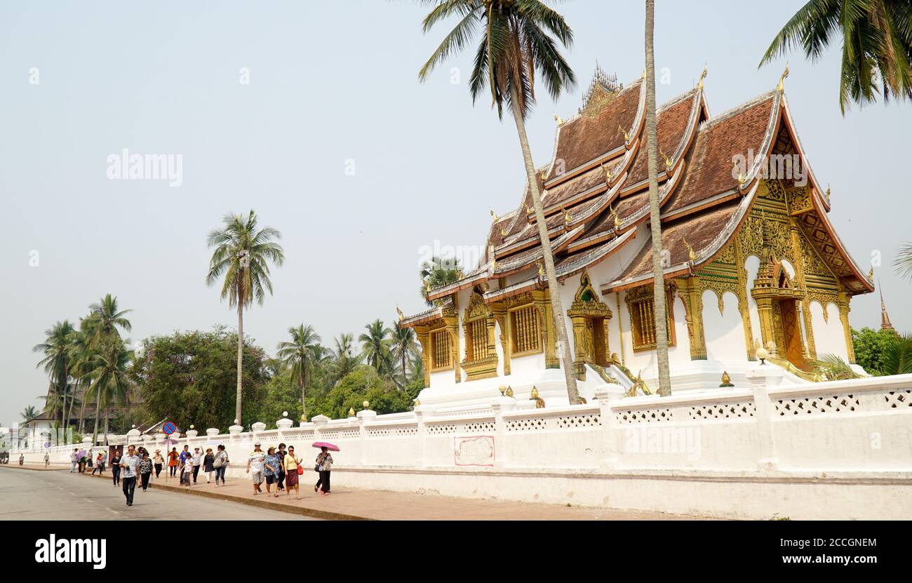 Temple Pagoda shrine near Pha Tang town in Laos Stock Photo - Alamy