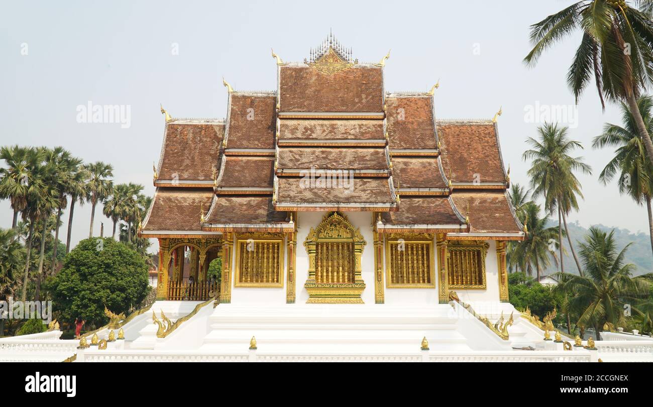 Temple Pagoda shrine near Pha Tang town in Laos Stock Photo - Alamy