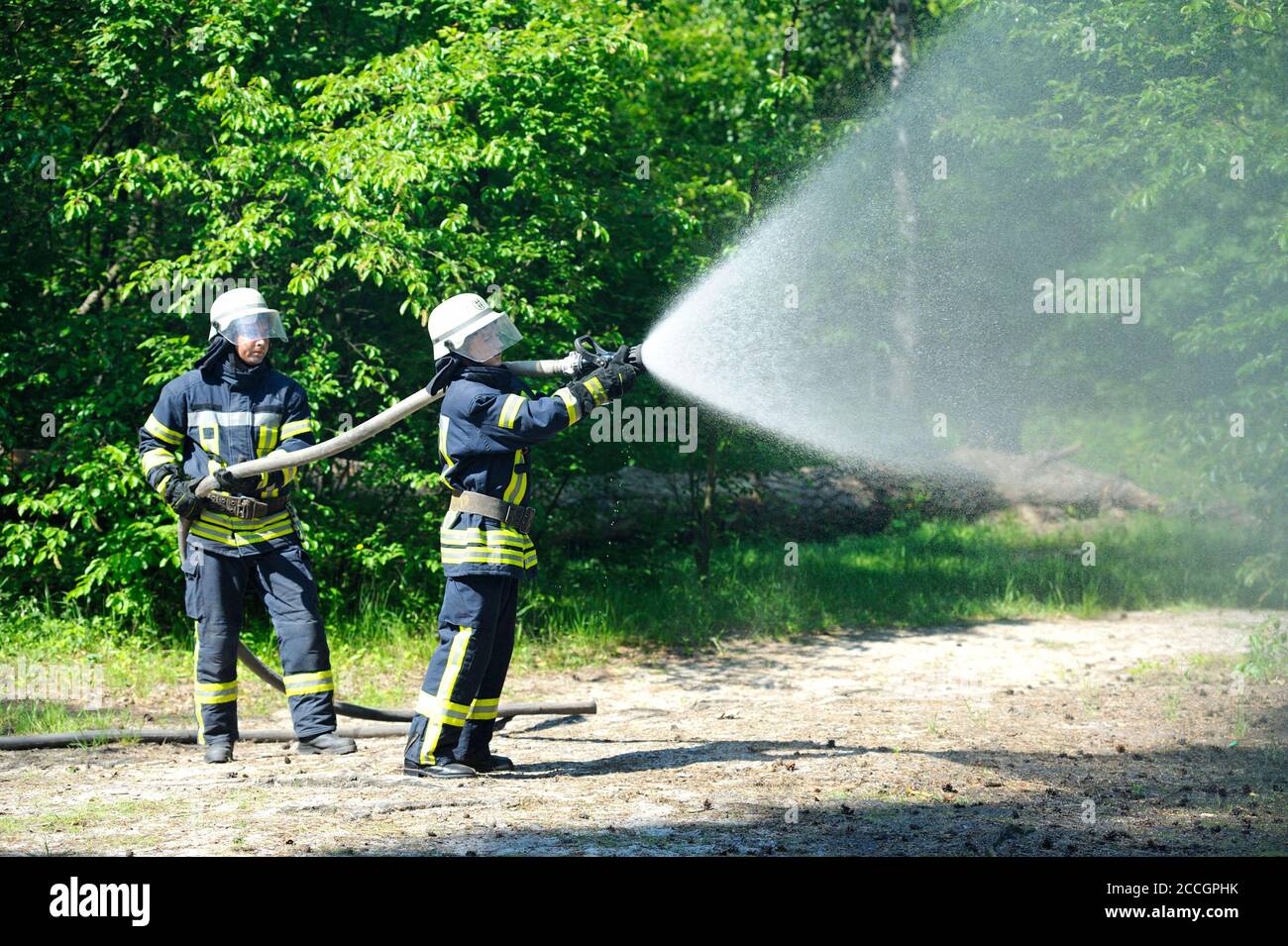 Fire fighting ensemble hi-res stock photography and images - Alamy