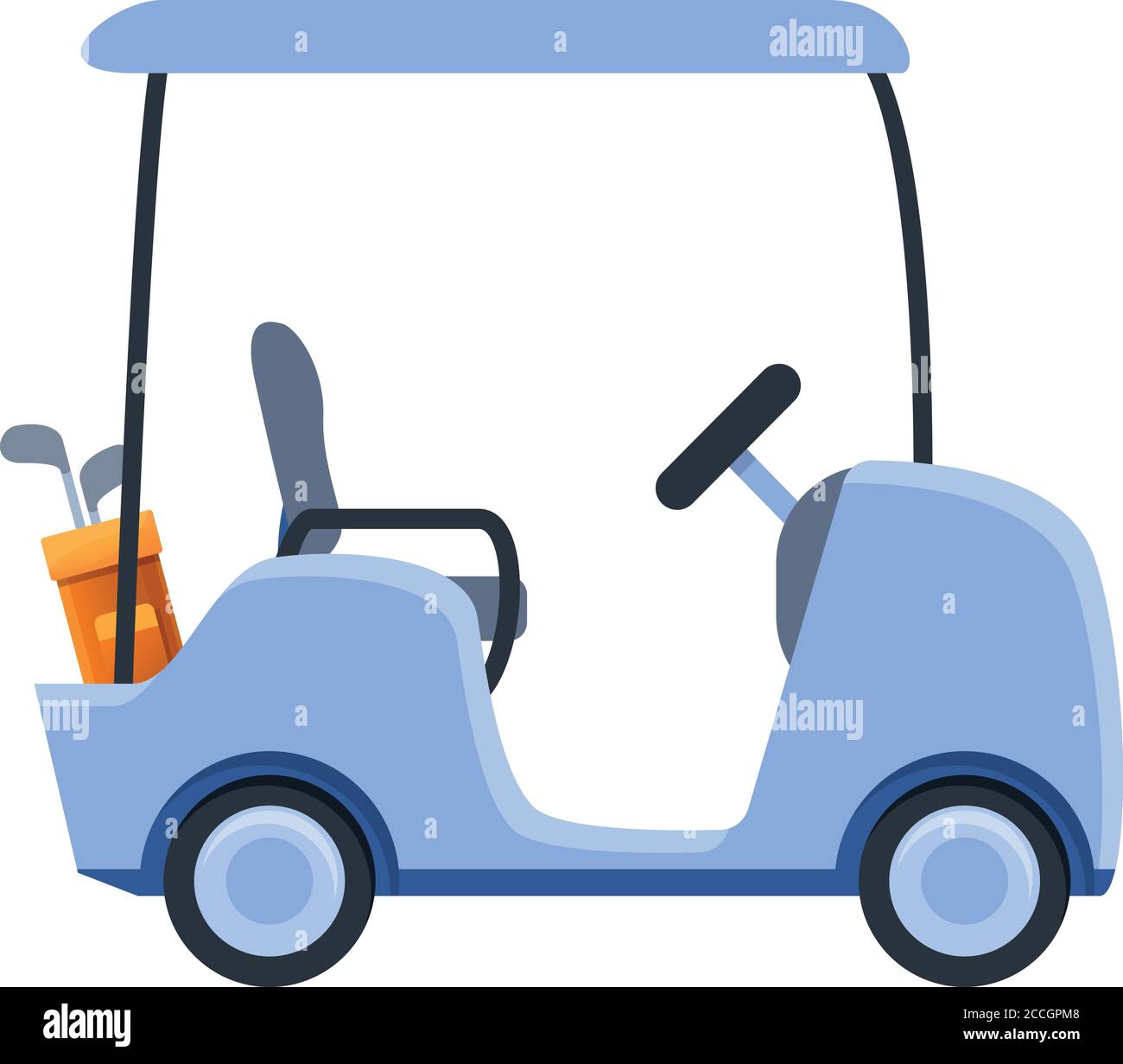 Buggy golf cart icon. Cartoon of buggy golf cart vector icon for web ...