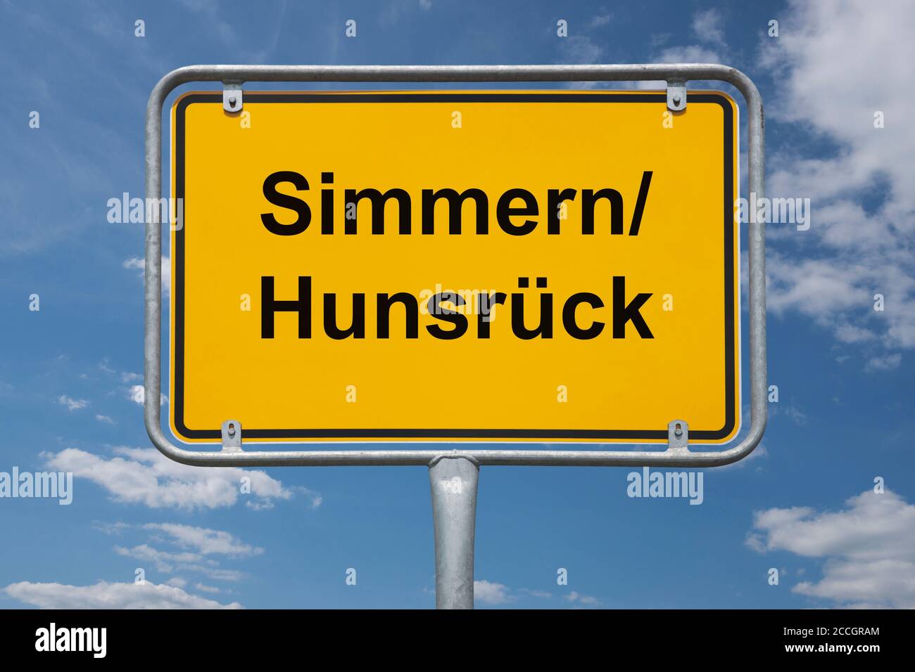 Ortstafel Simmern/Hunsrück, Rheinland-Pfalz, Deutschland | Place name ...