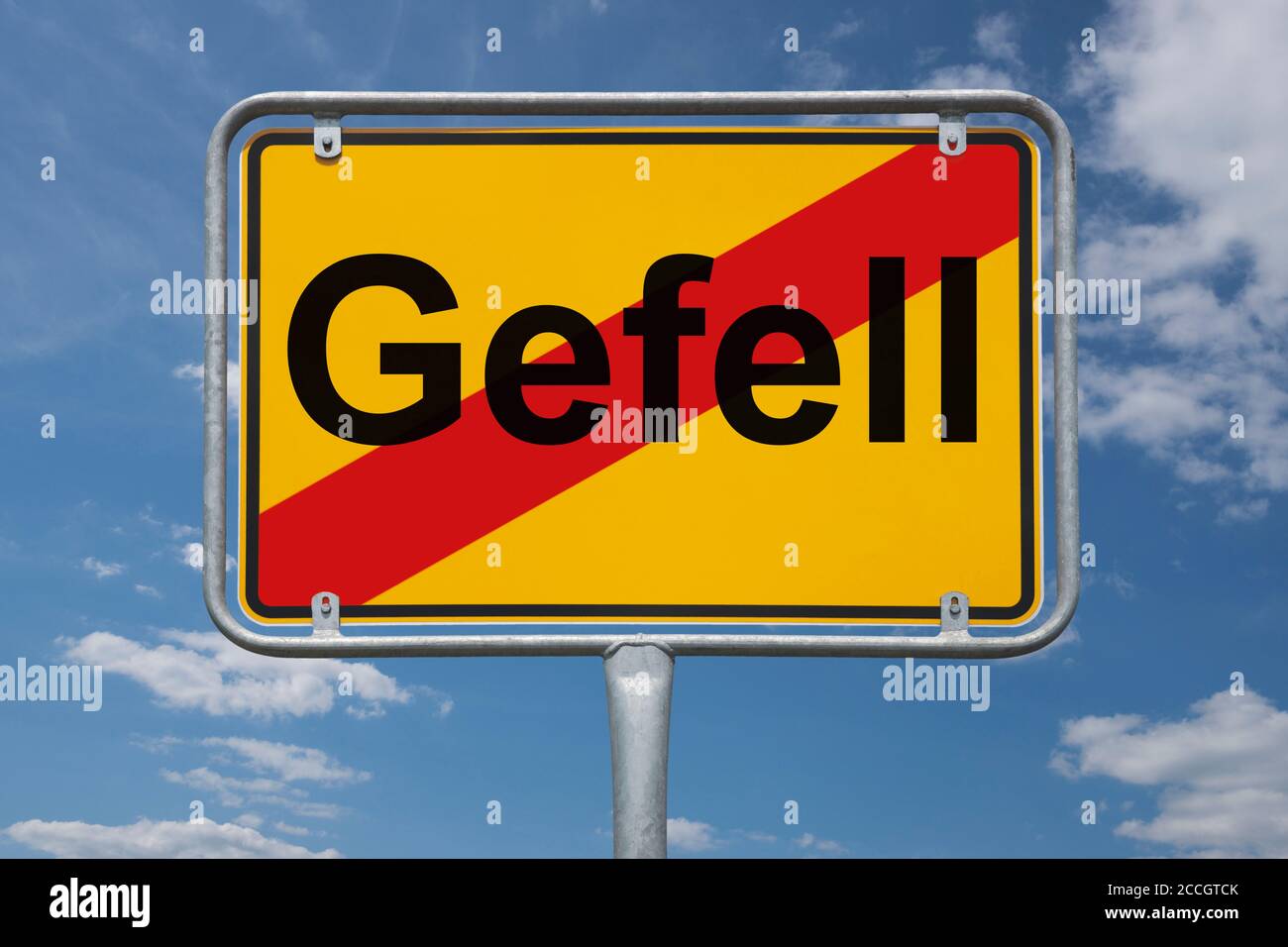 Ortstafel Gefell, Thüringen, Deutschland | Place name sign Gefell ...