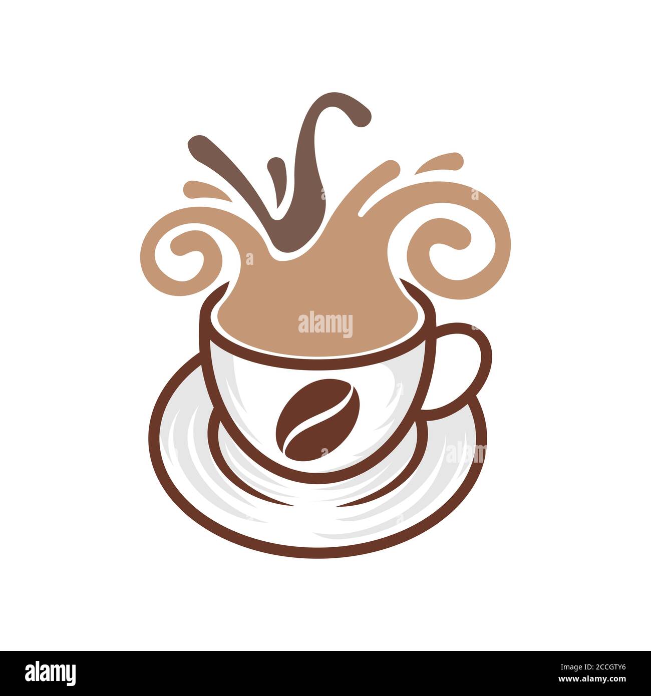 Coffee Logo design vector illustration. Vintage Coffee Logo vector ...