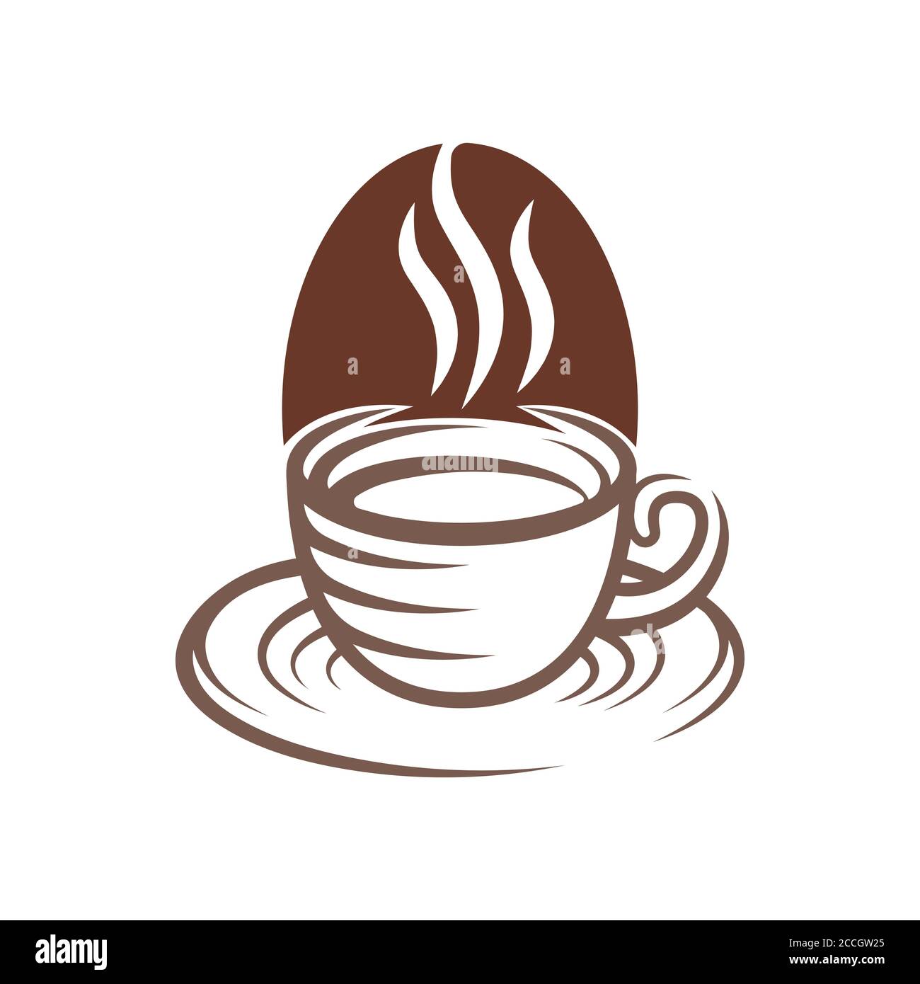 Coffee Logo design vector illustration. Vintage Coffee Logo vector ...