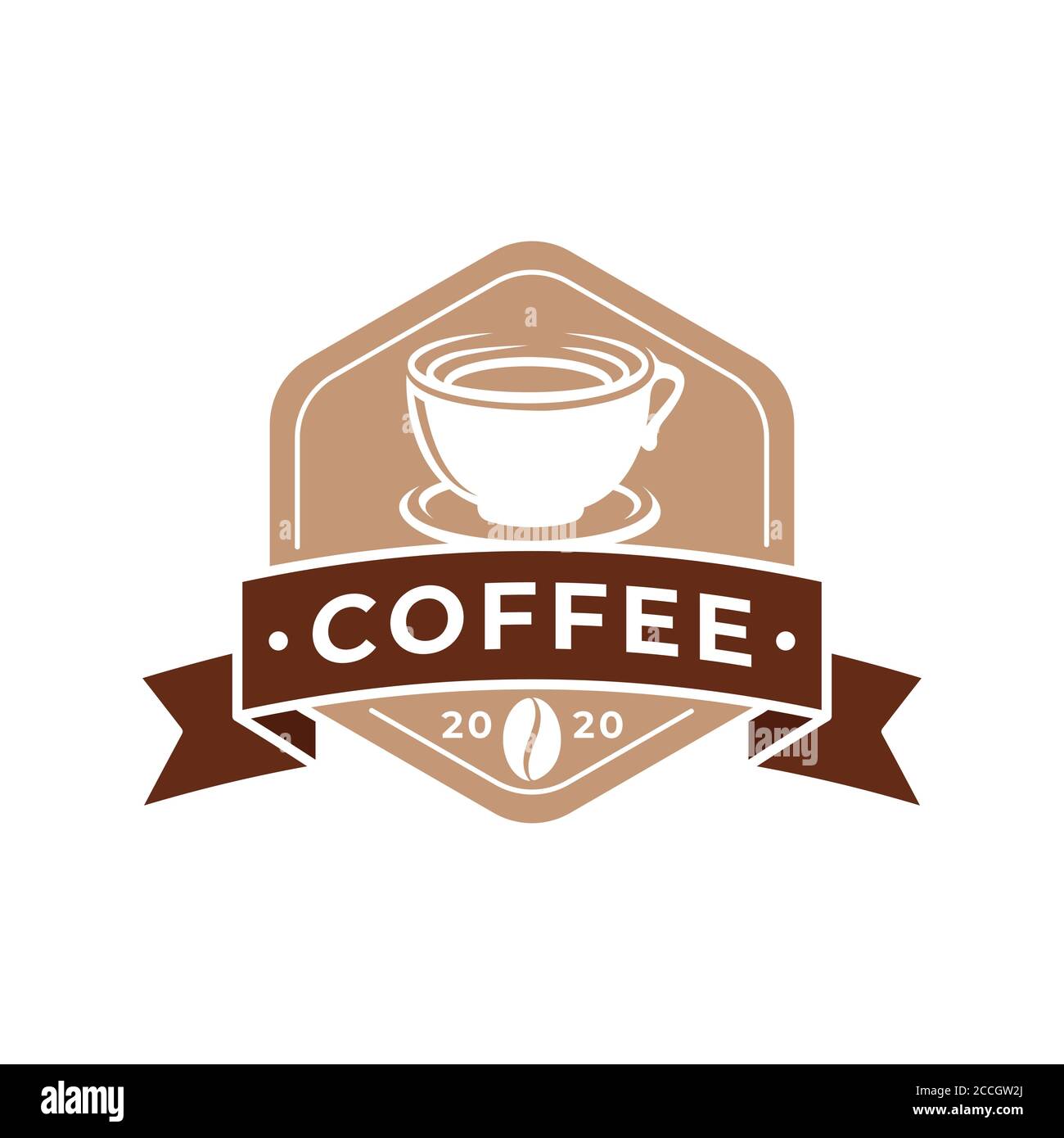 Coffee Logo design vector illustration. Retro Vintage Coffee Logo ...