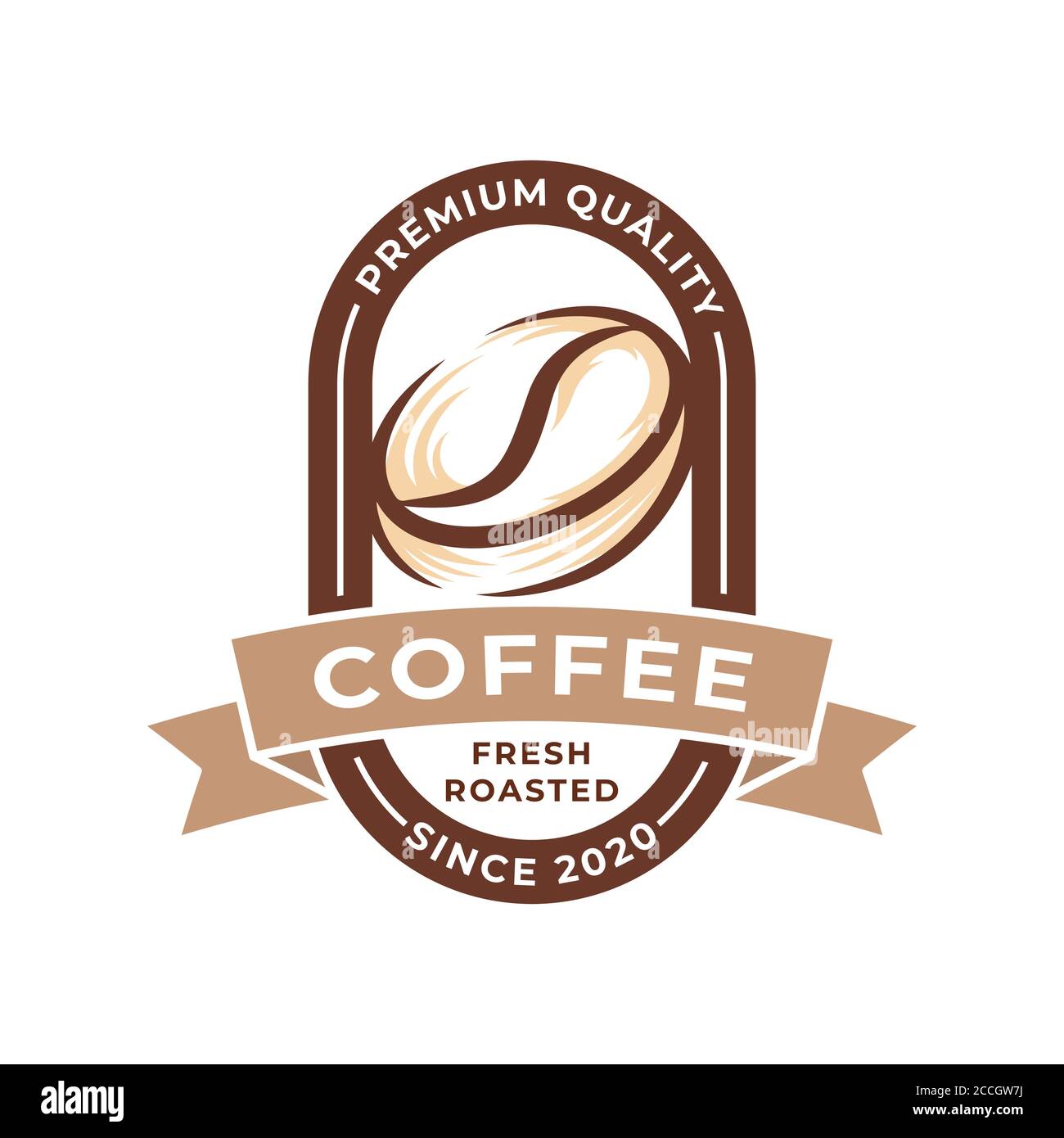 Coffee Logo design vector illustration. Retro Vintage Coffee Logo ...