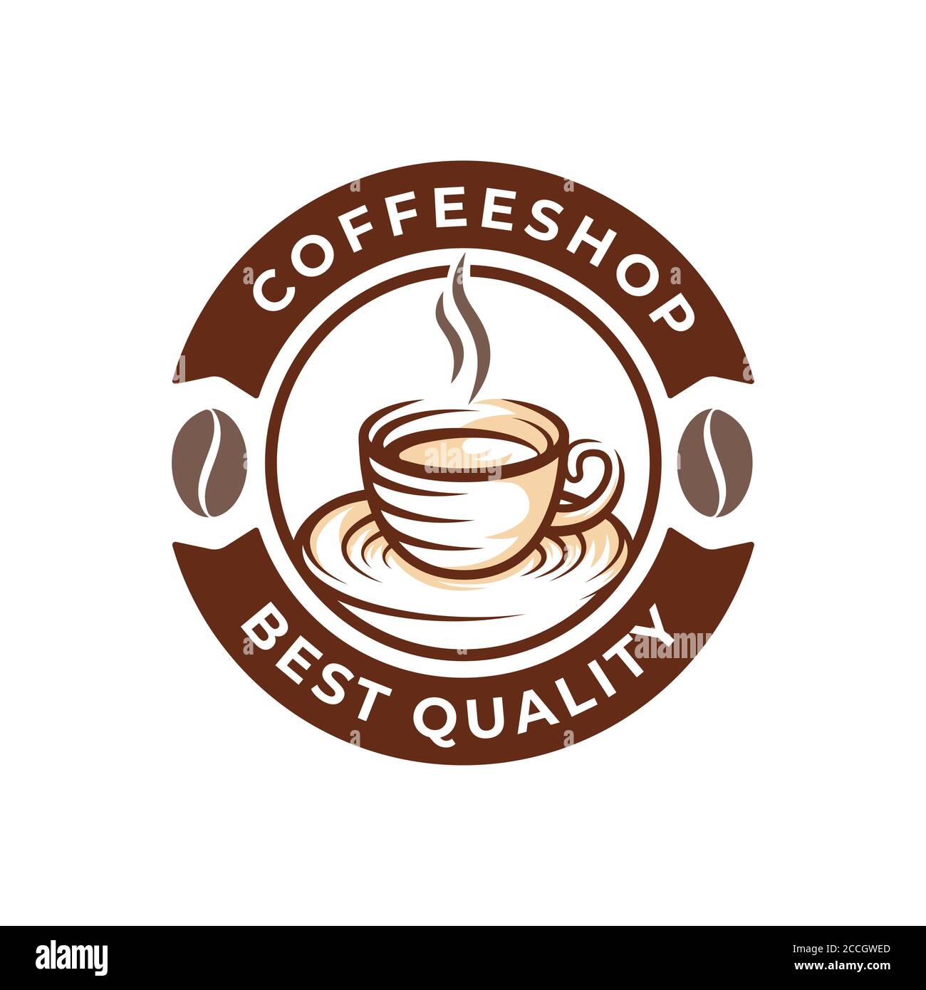 Coffee Logo design vector illustration. Retro Vintage Coffee Logo ...