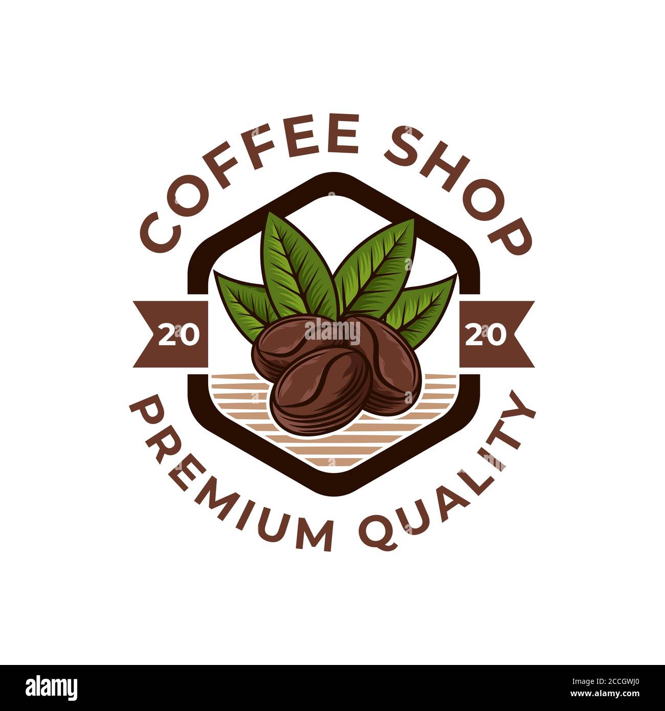 Coffee Logo design vector illustration. Retro Vintage Coffee Logo ...