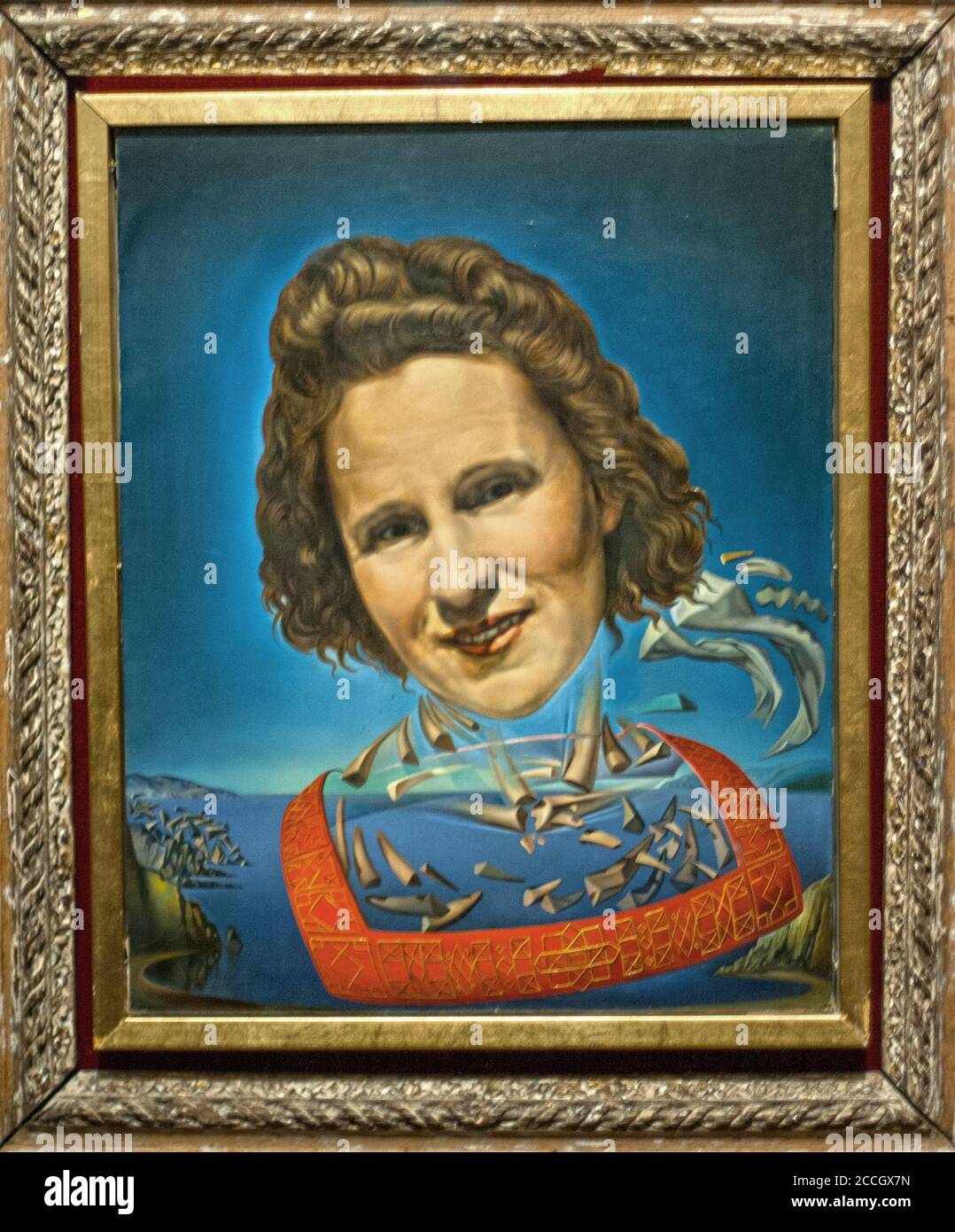 Dalí Theatre and Museum. Portrait of Gala With Rhinoceros A classical ...