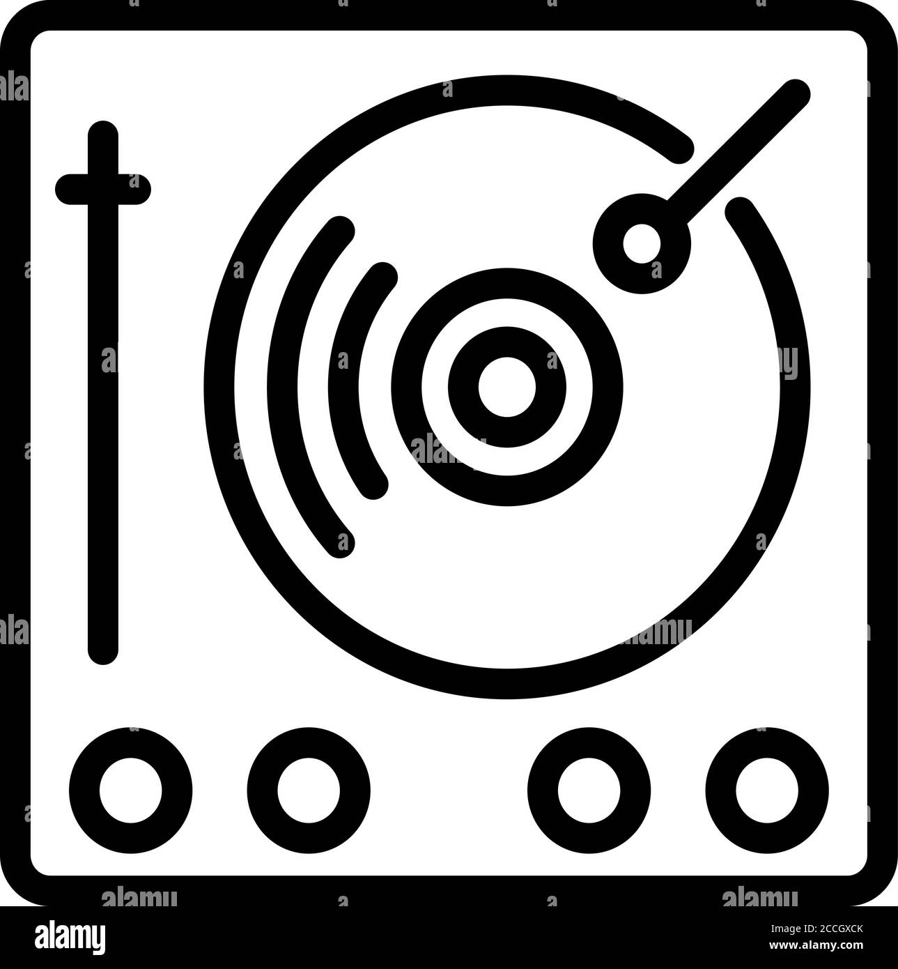 Plates music icon, outline style Stock Vector Image & Art - Alamy