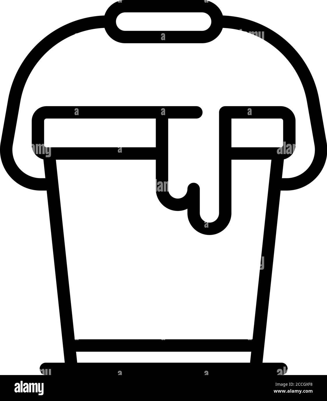 Water bucket icon, outline style Stock Vector Image & Art - Alamy